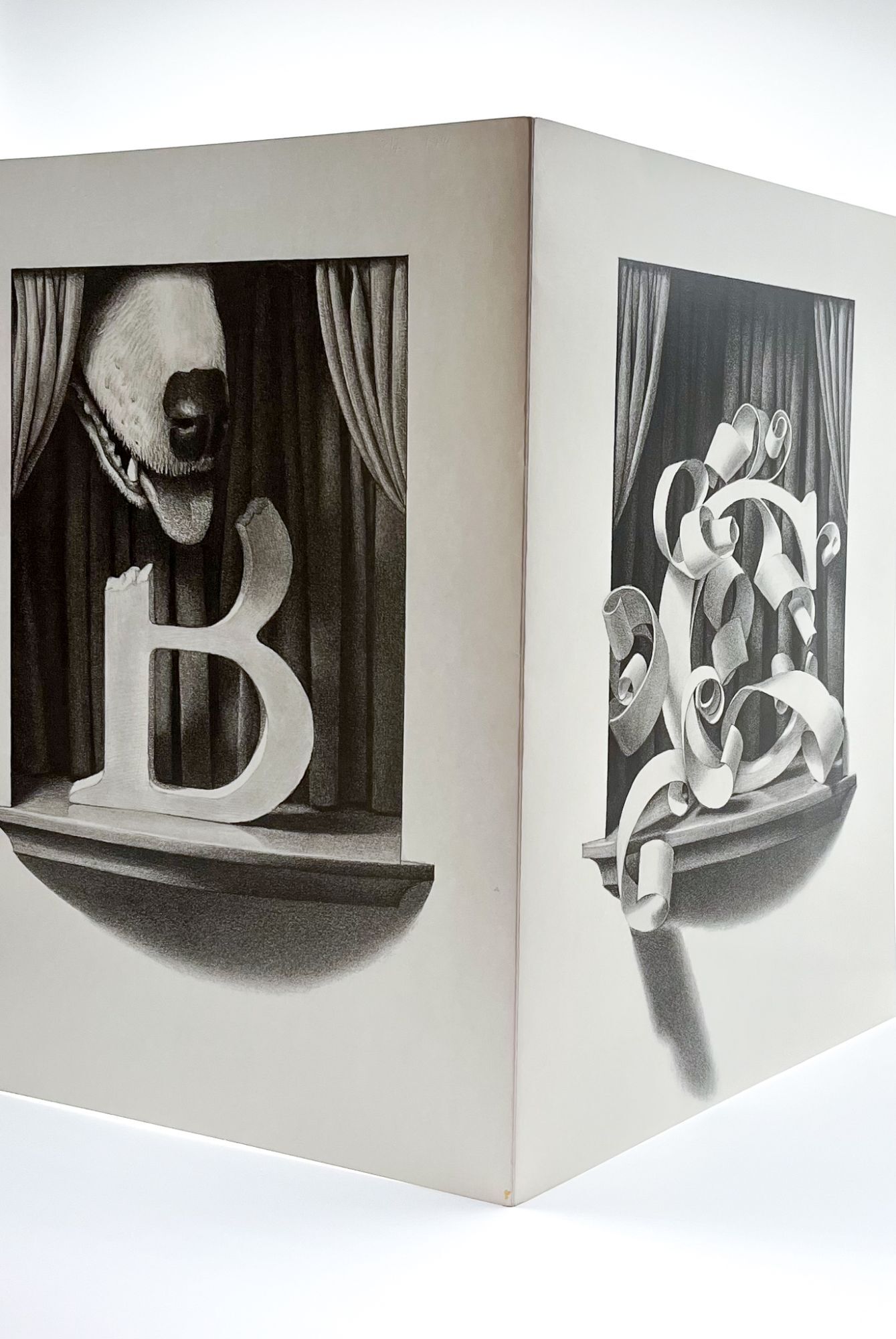 Triptych Poster for THE Z WAS ZAPPED by Van Allsburg, Chris: Near fine ...