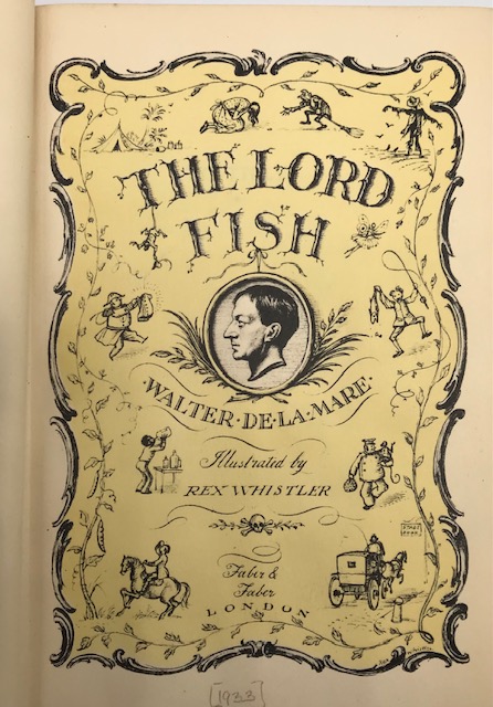 LORD FISH by DE LA MARE, Walter: (1933) | Surrey Hills Books