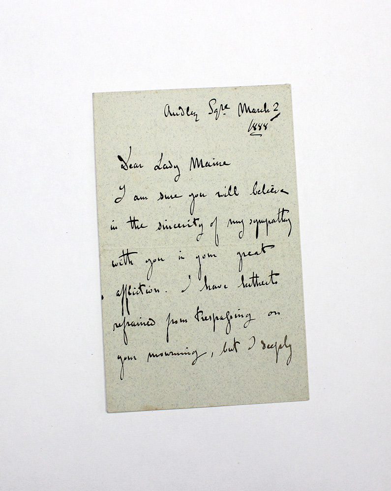 An Original Handwritten Letter Signed by MP Lord Arthur John Edward ...