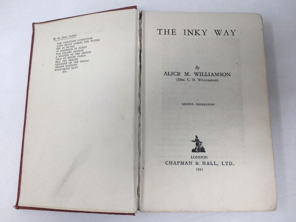 The Inky Way by WILLIAMSON C.N.: Fair hardcover (1931) First Edition ...