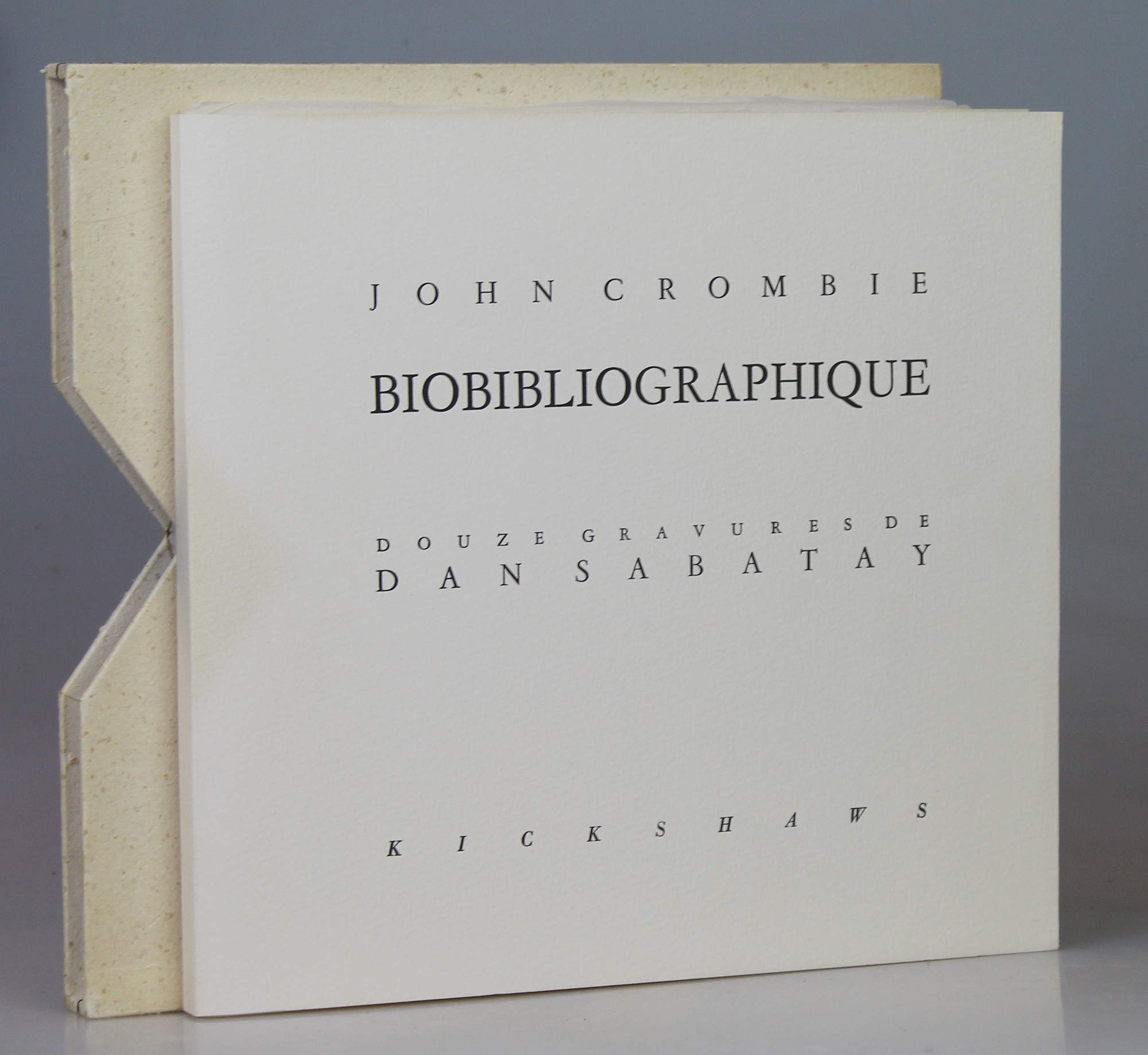 Biobibliographique: Douze Gravures de Dan Sabatay, by Crombie, John ...
