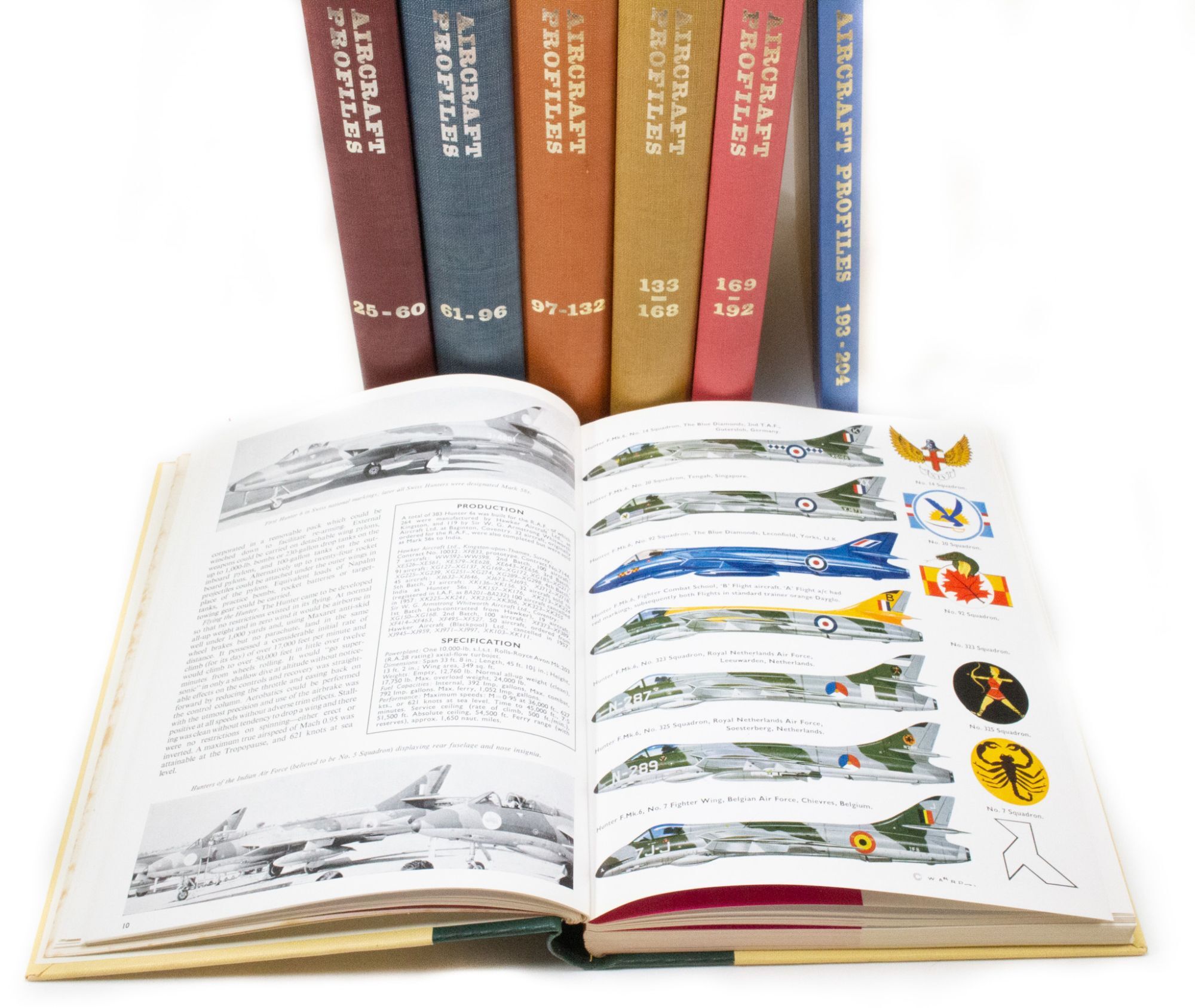 Aircraft Profiles Nos.1-204 Volume 1 to 7 by WINDROW, Martin C.: (1968 ...