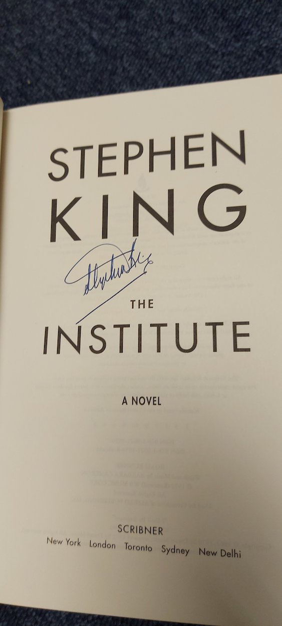 'The Institute', US signed first edition by King, Stephen: Fine ...