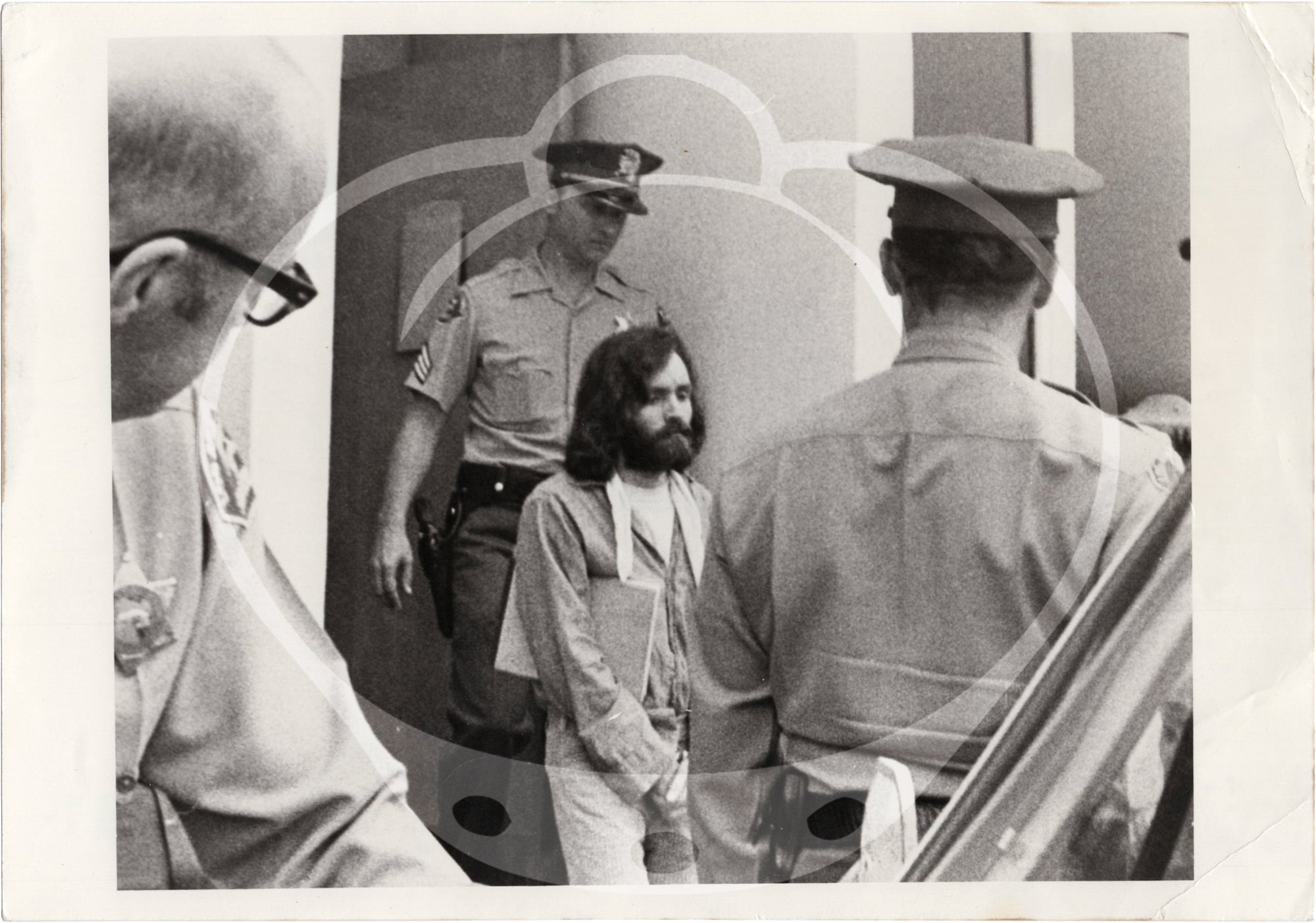 Manson (Six original photographs and original press leaflet from the 1973 documentary film) by ...