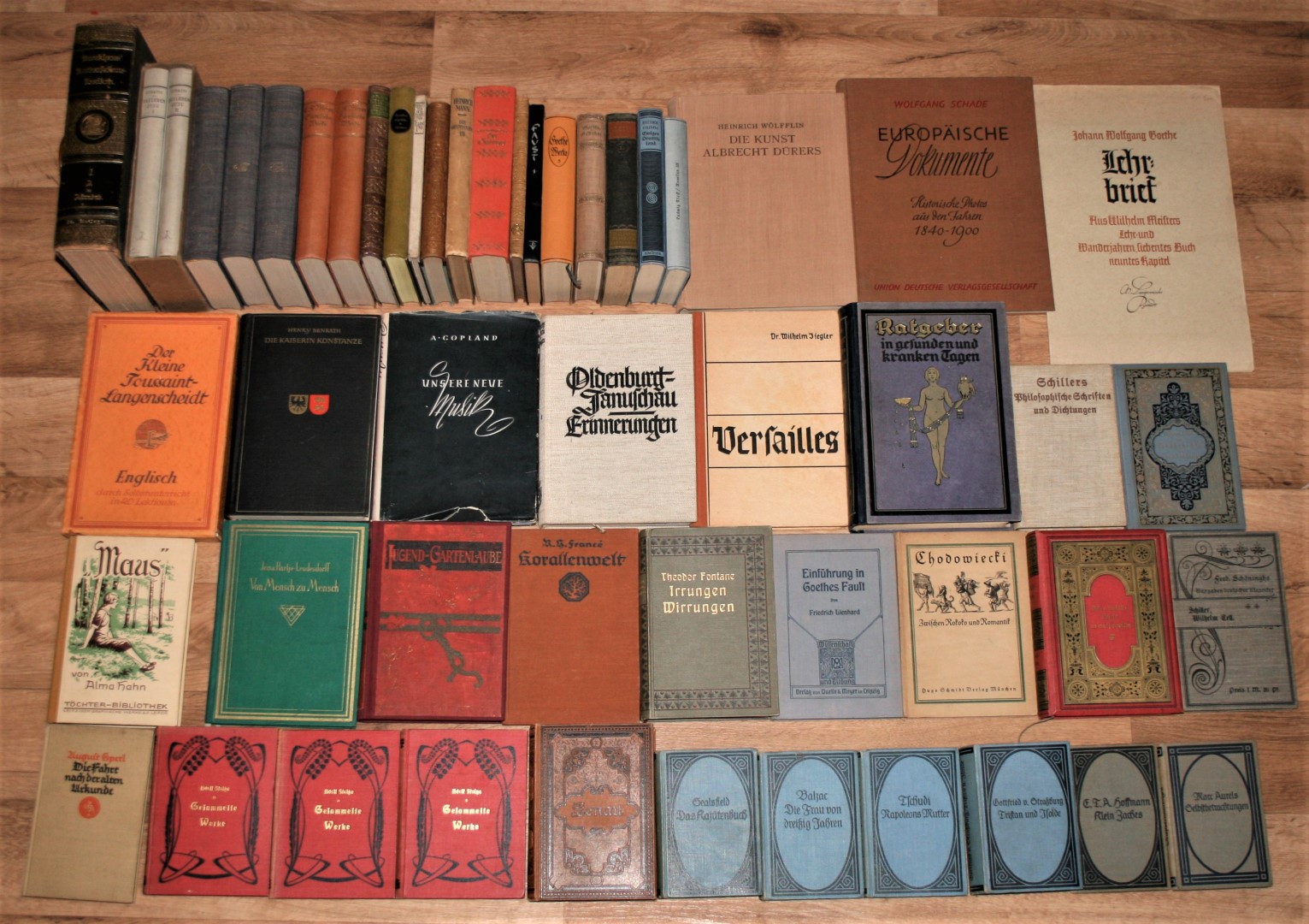 52 Antiquarische Bücher - ca. 1900-1950 - Romane, Erzählungen, Lyrik ...