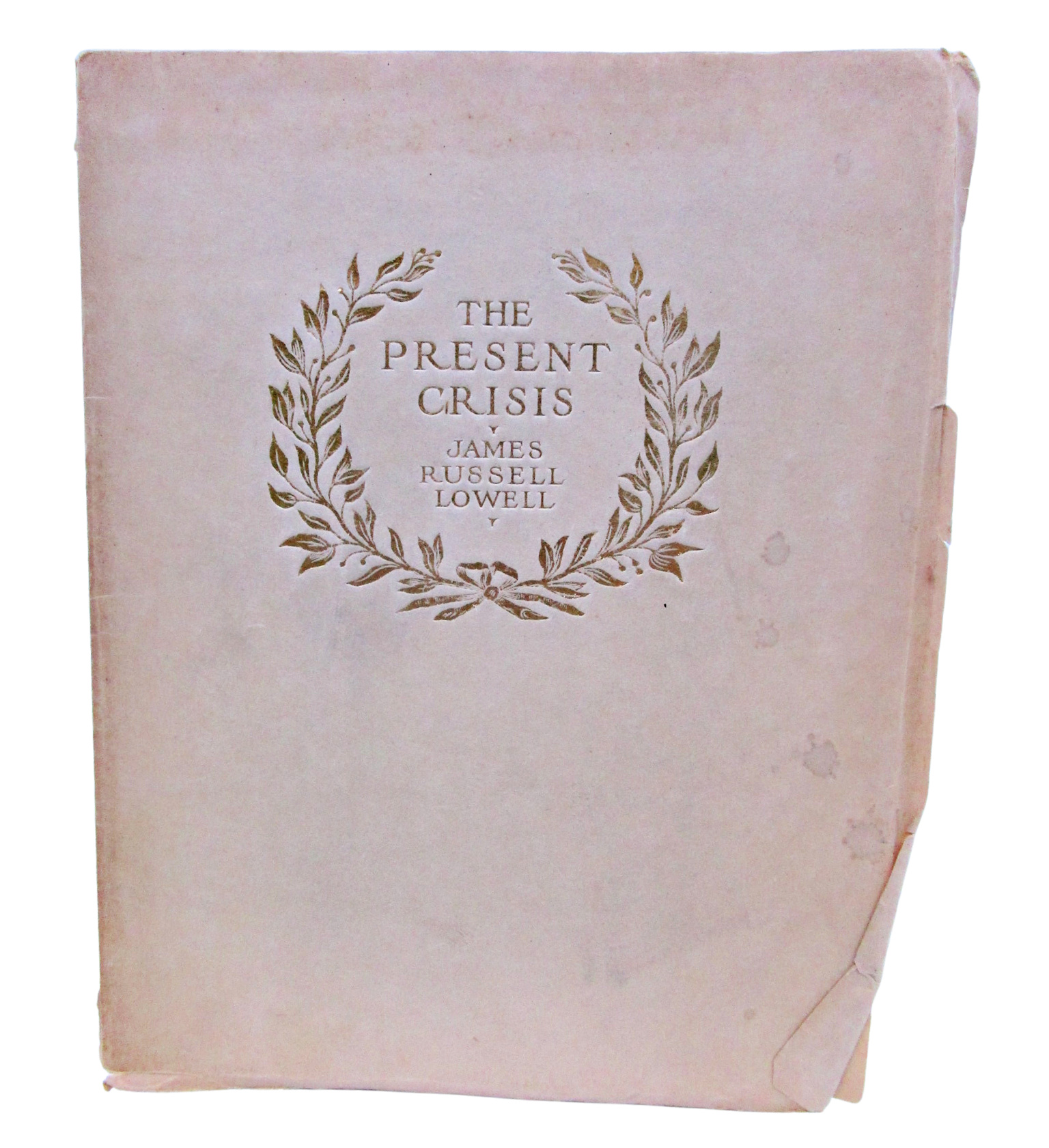 The Present Crisis with Mosher Business Card by James Russell Lowell ...