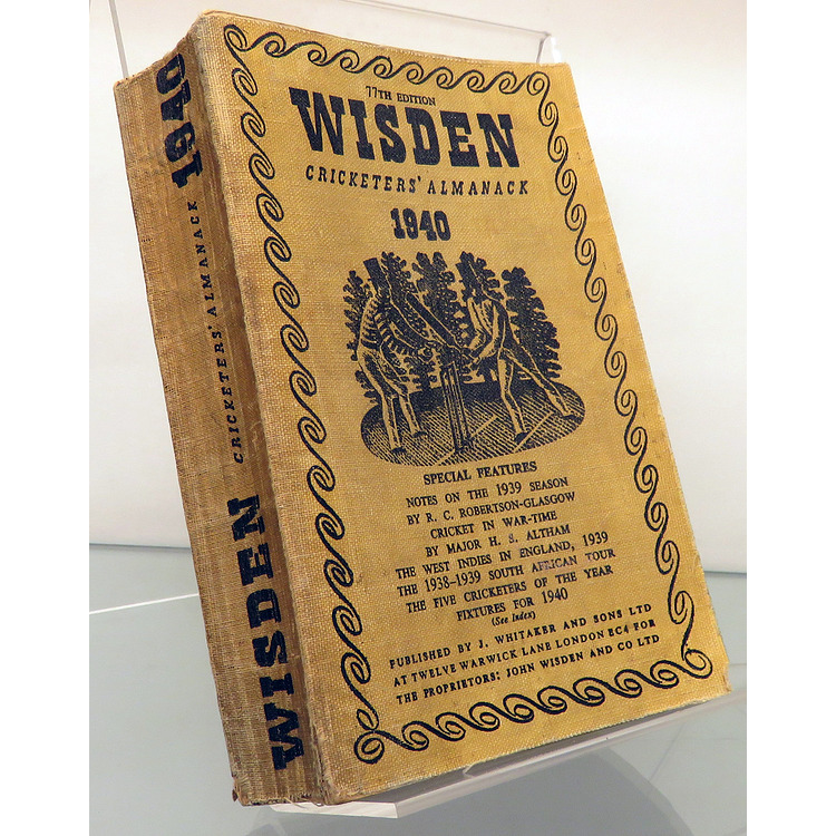 Wisden Cricketers' Almanack 1940 by Edited by Haddon Whitaker: Soft ...