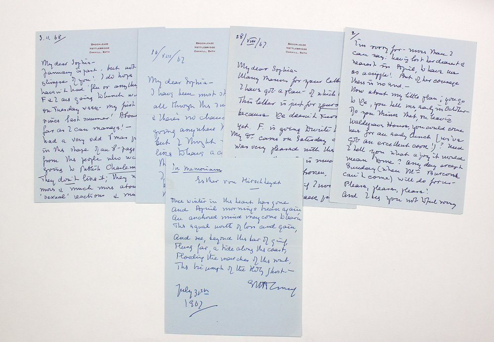 Four Original Handwritten Letters Signed by Writer Edith M. Almedingen ...