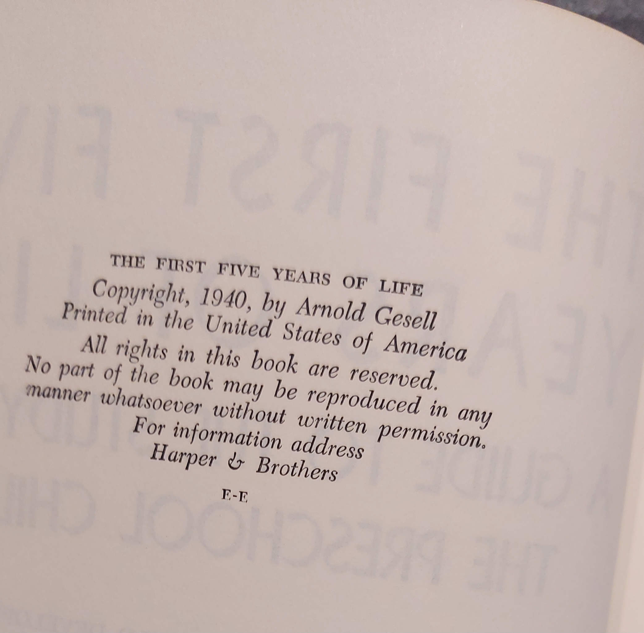 The First Five Years Of Life - The Preschool Years From The Yale Clinic ...