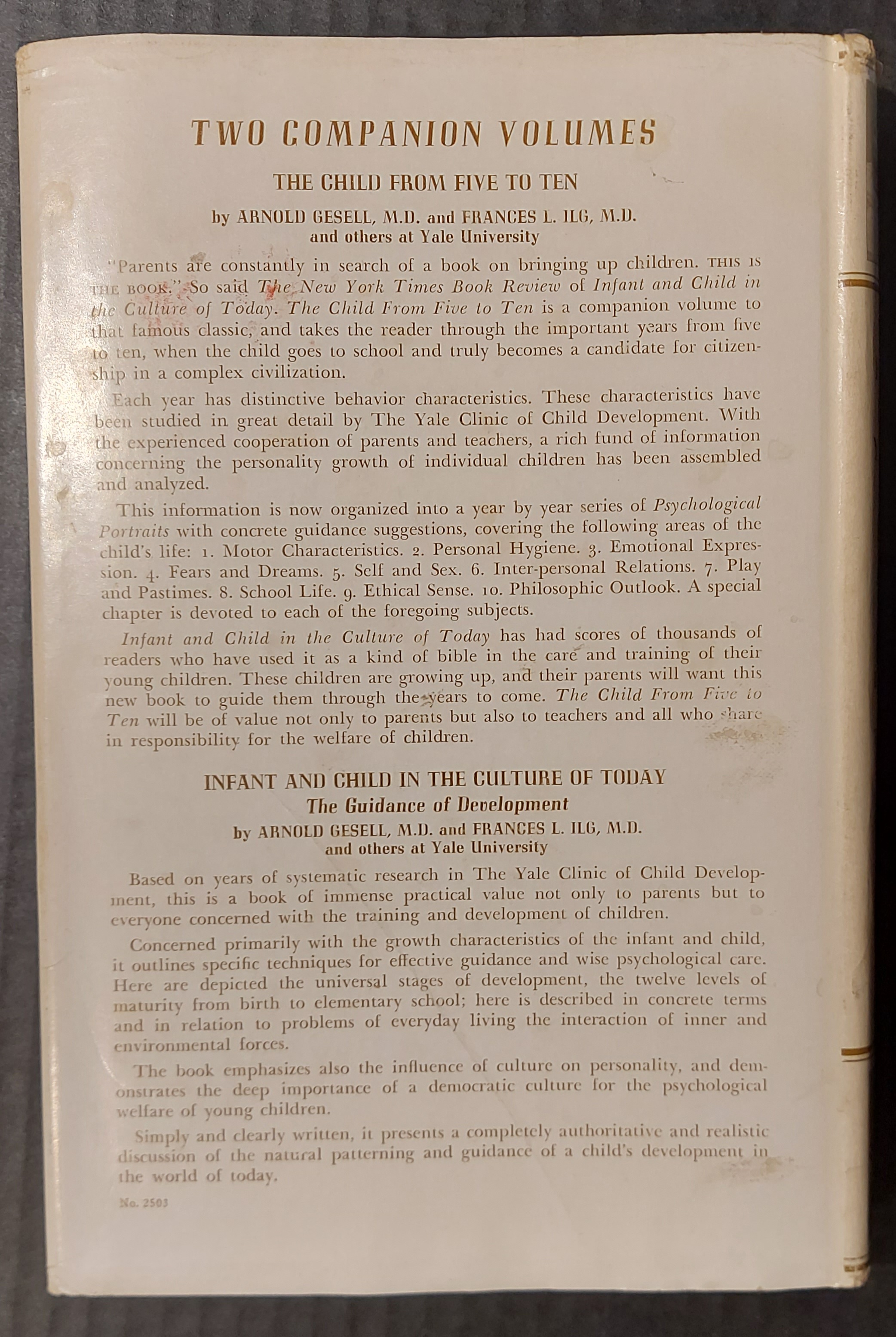 The First Five Years Of Life - The Preschool Years From The Yale Clinic ...
