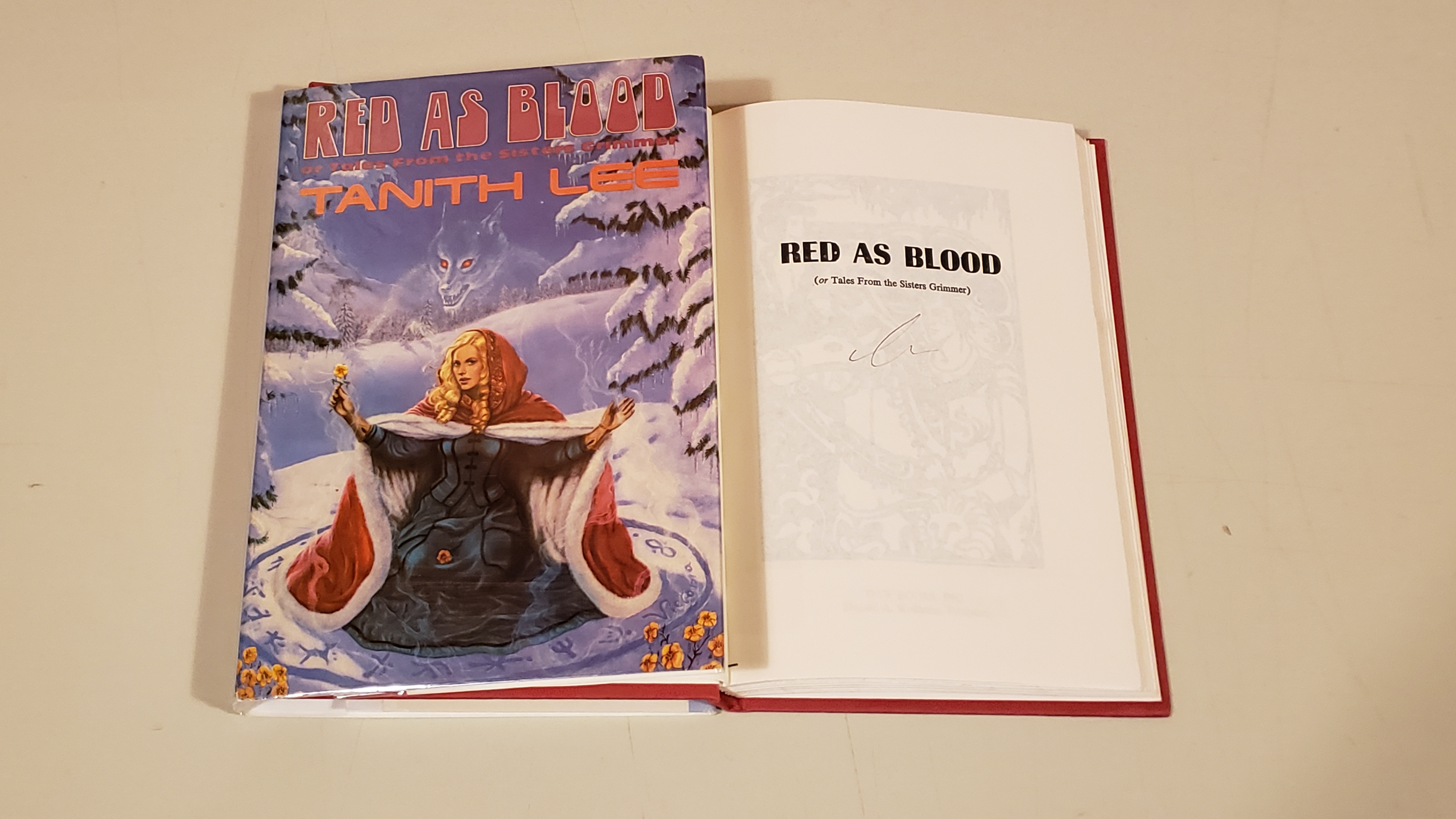 Red As Blood: Signed by Lee, Tanith: Near Fine Hardcover (1983) Book ...
