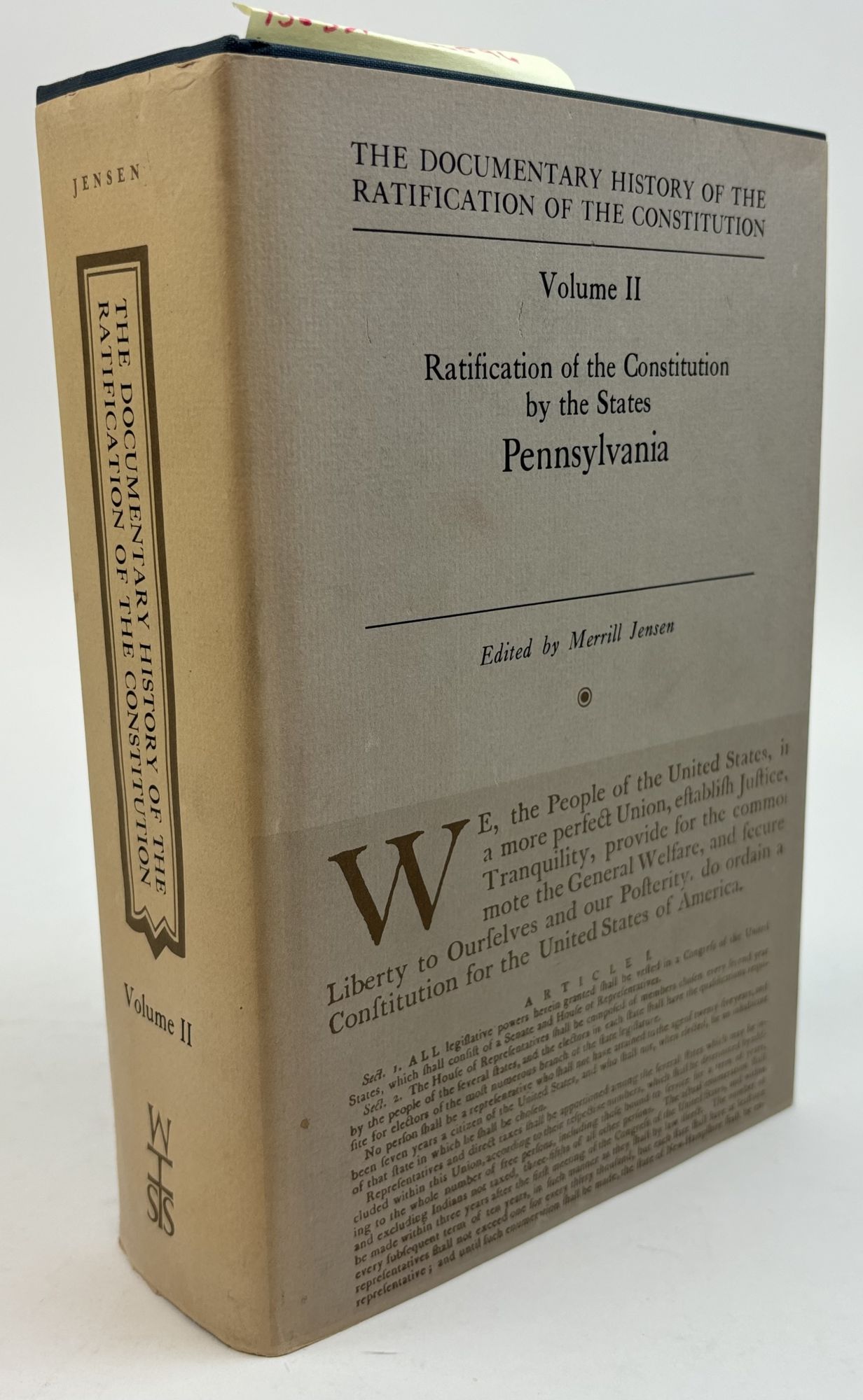 THE DOCUMENTARY HISTORY OF THE RATIFICATION OF THE CONSTITUTION. VOLUME ...
