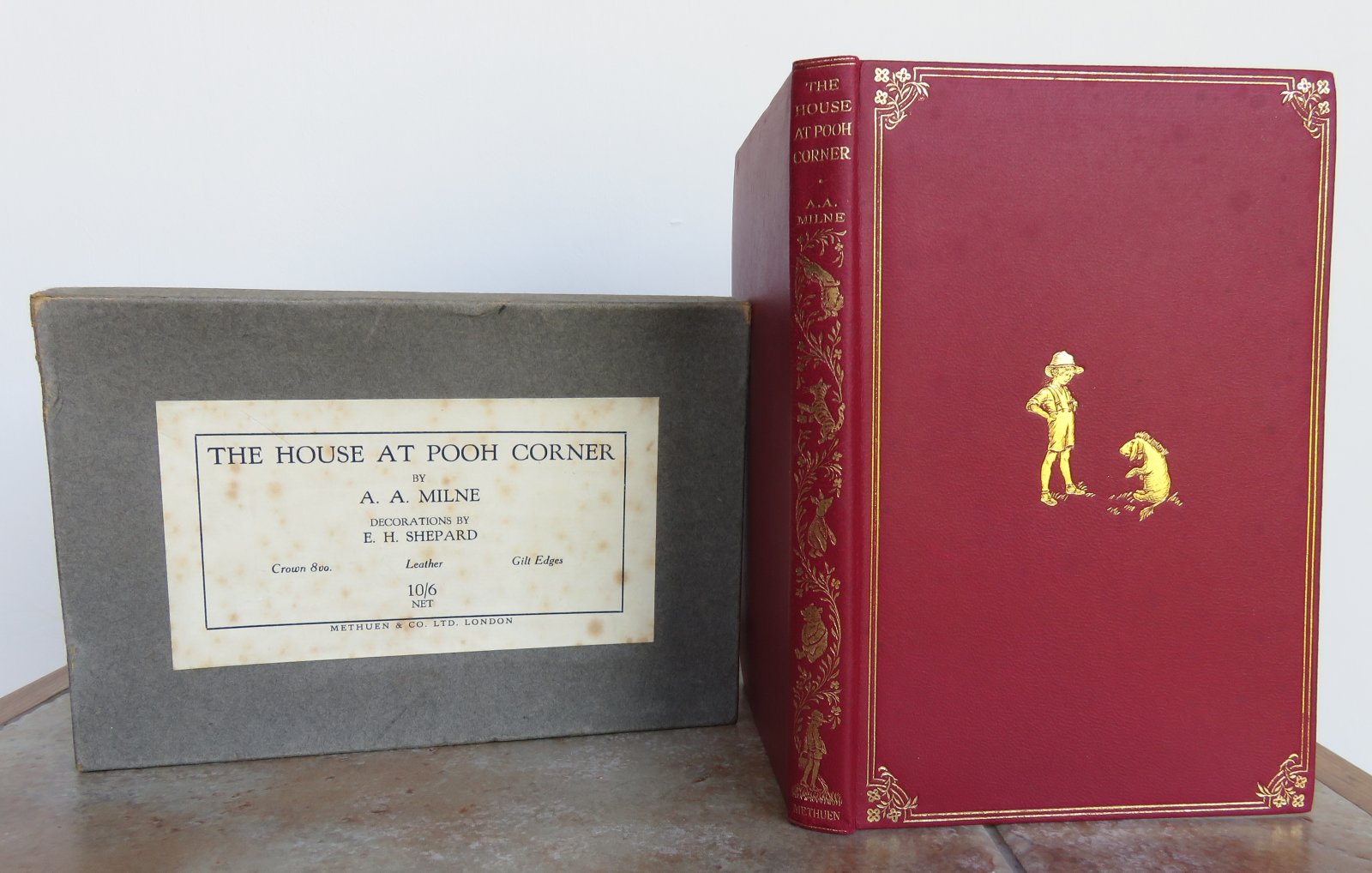 THE HOUSE AT POOH CORNER. by A. A. MILNE. Illustrated by E. H. Shepard ...