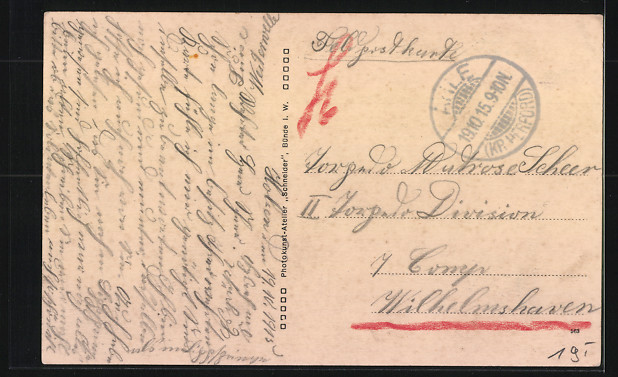 Ansichtskarte Holsen / Bünde, Bäckerei und Colonialwarengeschäft von ...