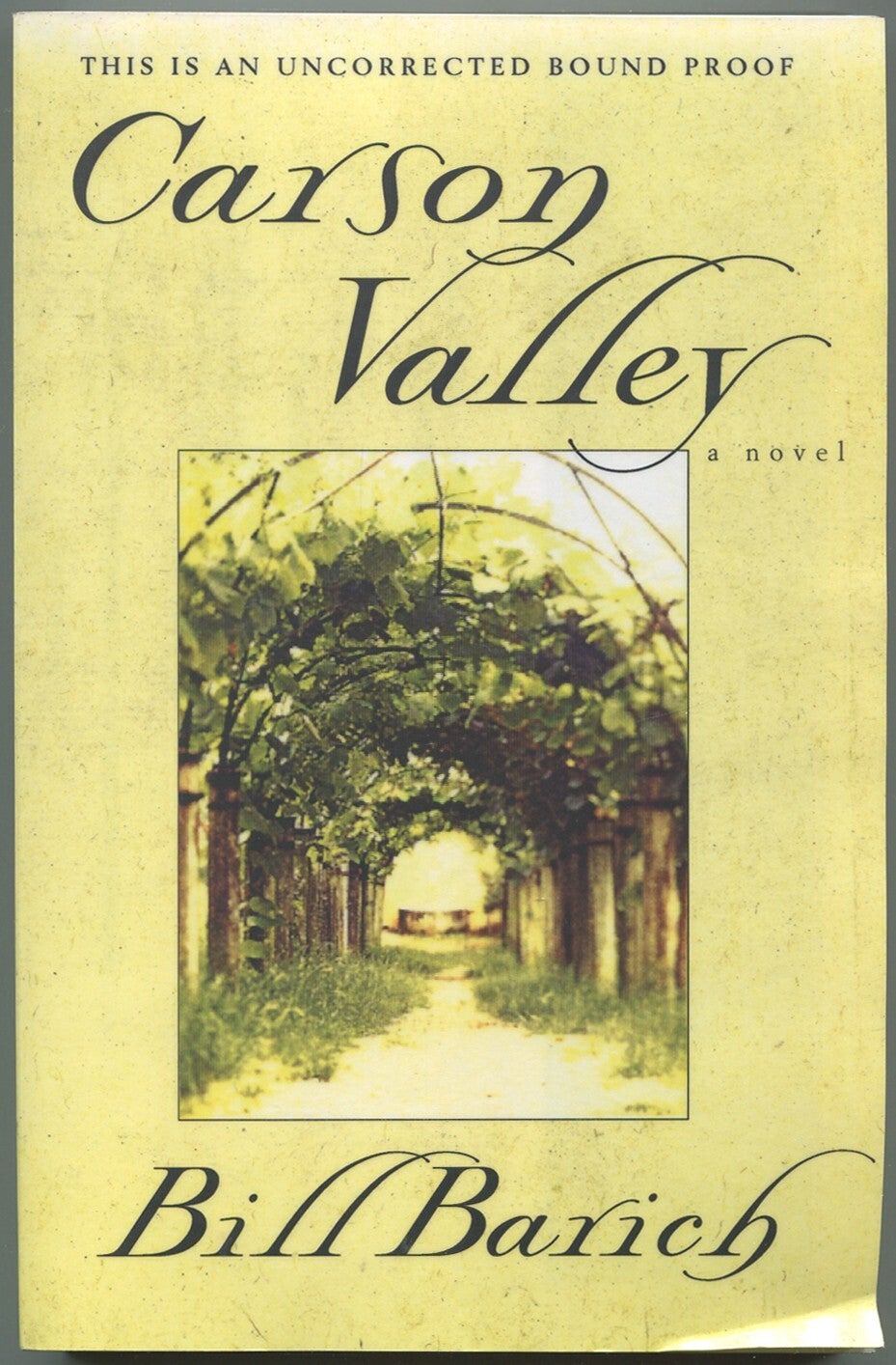 Carson Valley by BARICH, Bill: Near Fine Softcover (1997) | Between the ...