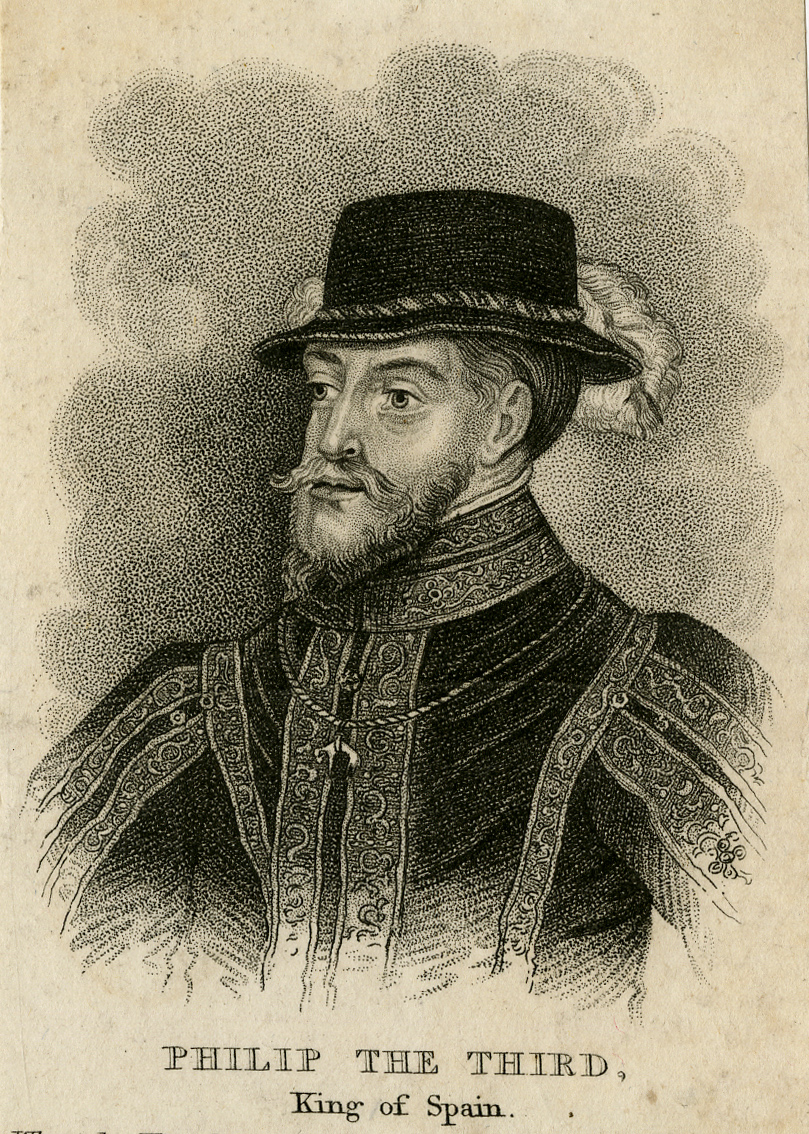 Antique Print-A portrait of king Philip III of Spain-Anonymous-1822 ...