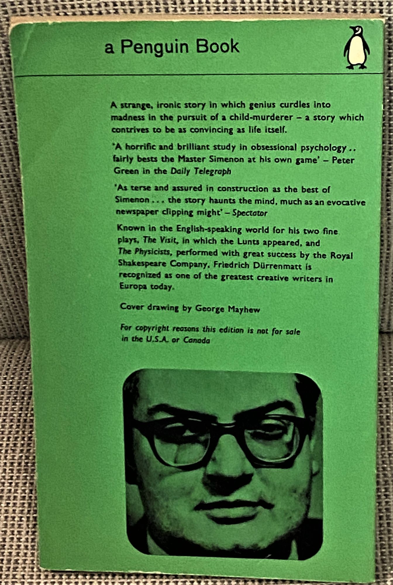 The Pledge by Friedrich Durrenmatt: (1964) | My Book Heaven