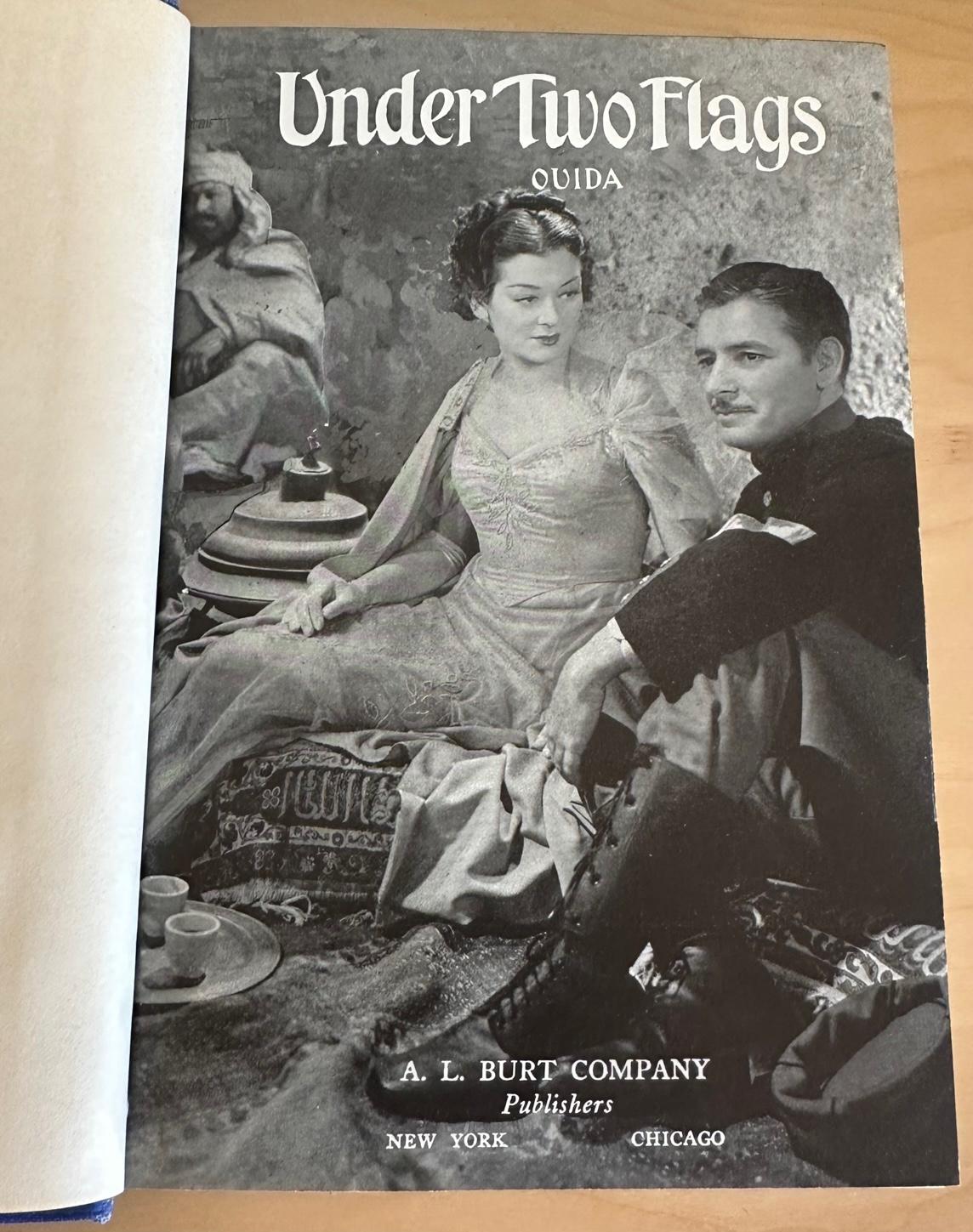 UNDER TWO FLAGS (Two Photoplays re: Film Remakes of Ouida's 1888 Novel ...