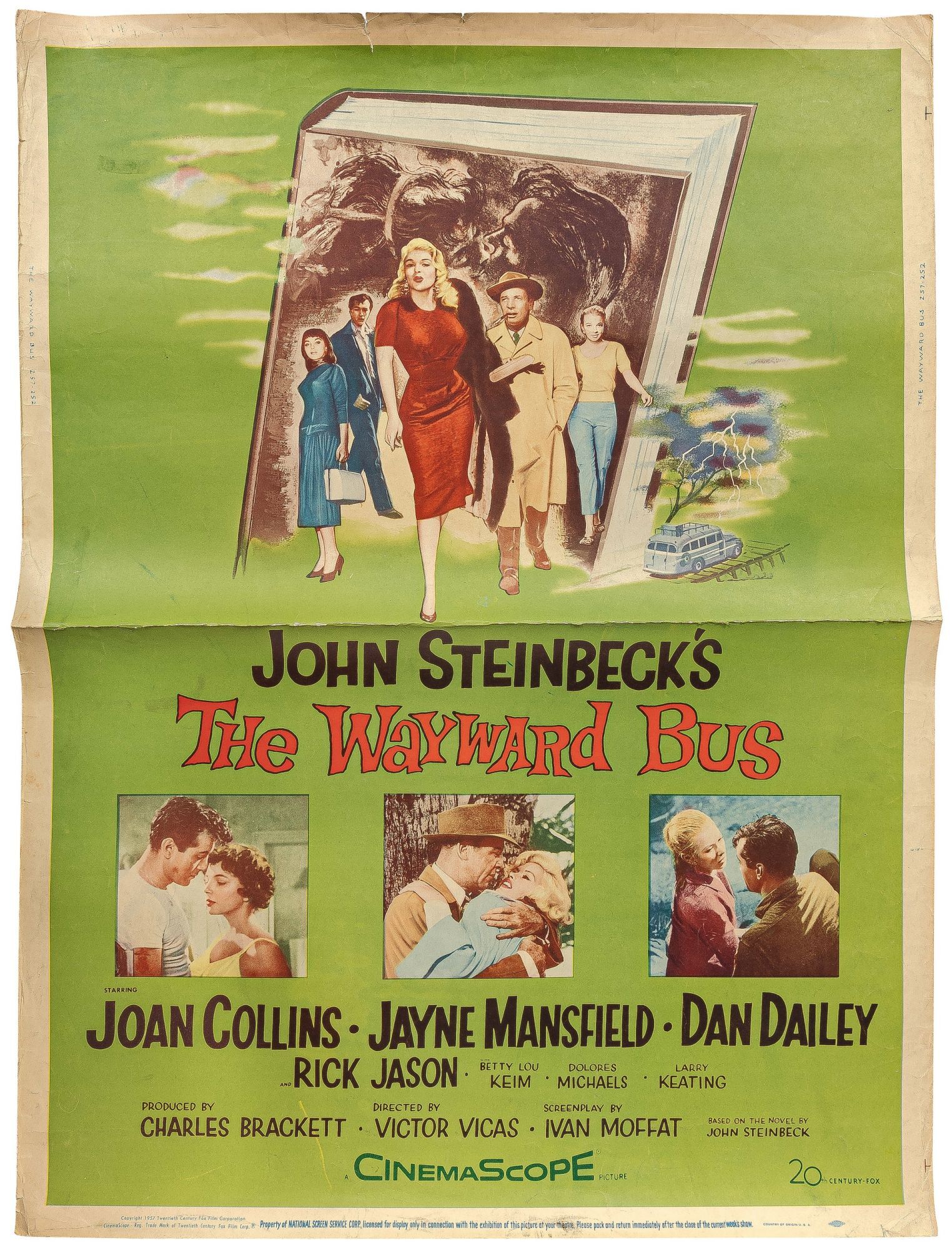 [Poster]: John Steinbeck's The Wayward Bus by (STEINBECK, John, Joan ...