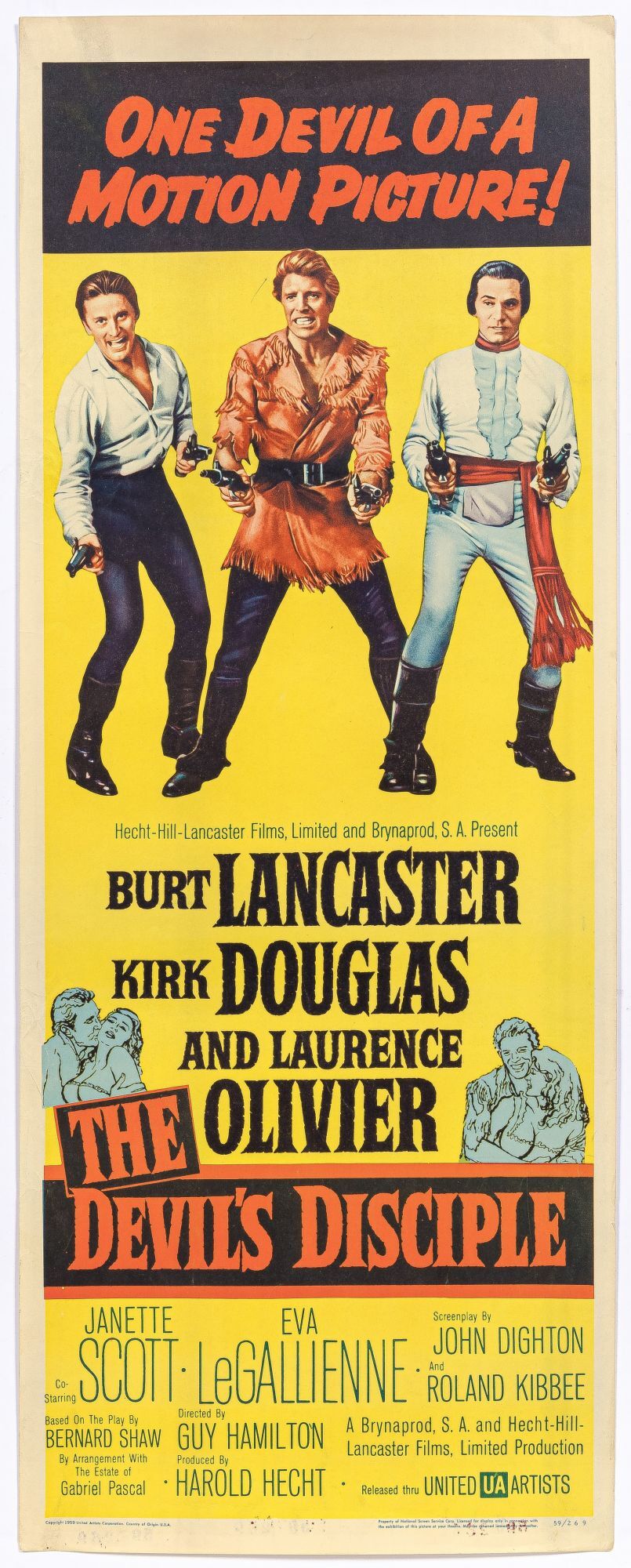 [Poster]: The Devil's Disciple by (SHAW, George Bernard, Guy Hamilton ...