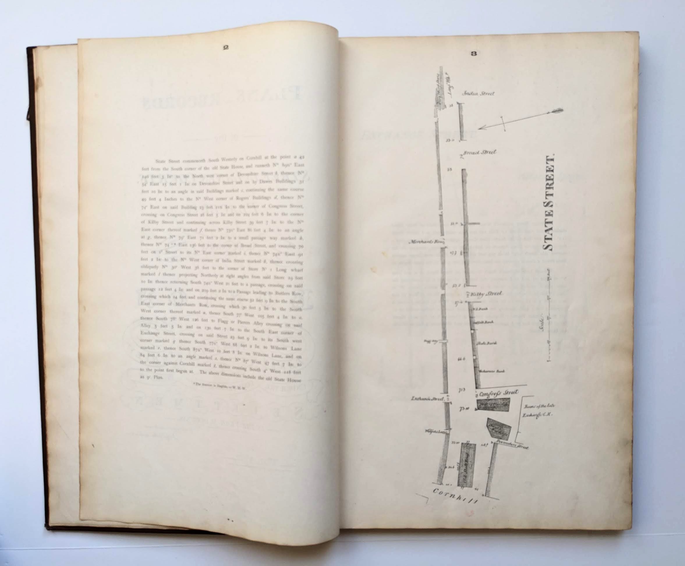 MAPS OF THE STREETS OF BOSTON Made For The Selectmen in 1819 & 1820 ...