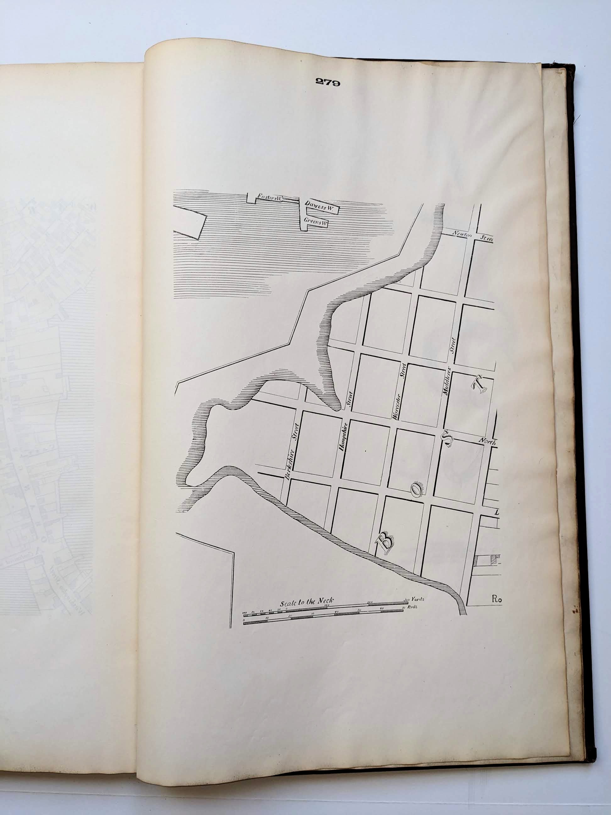 MAPS OF THE STREETS OF BOSTON Made For The Selectmen in 1819 & 1820 ...