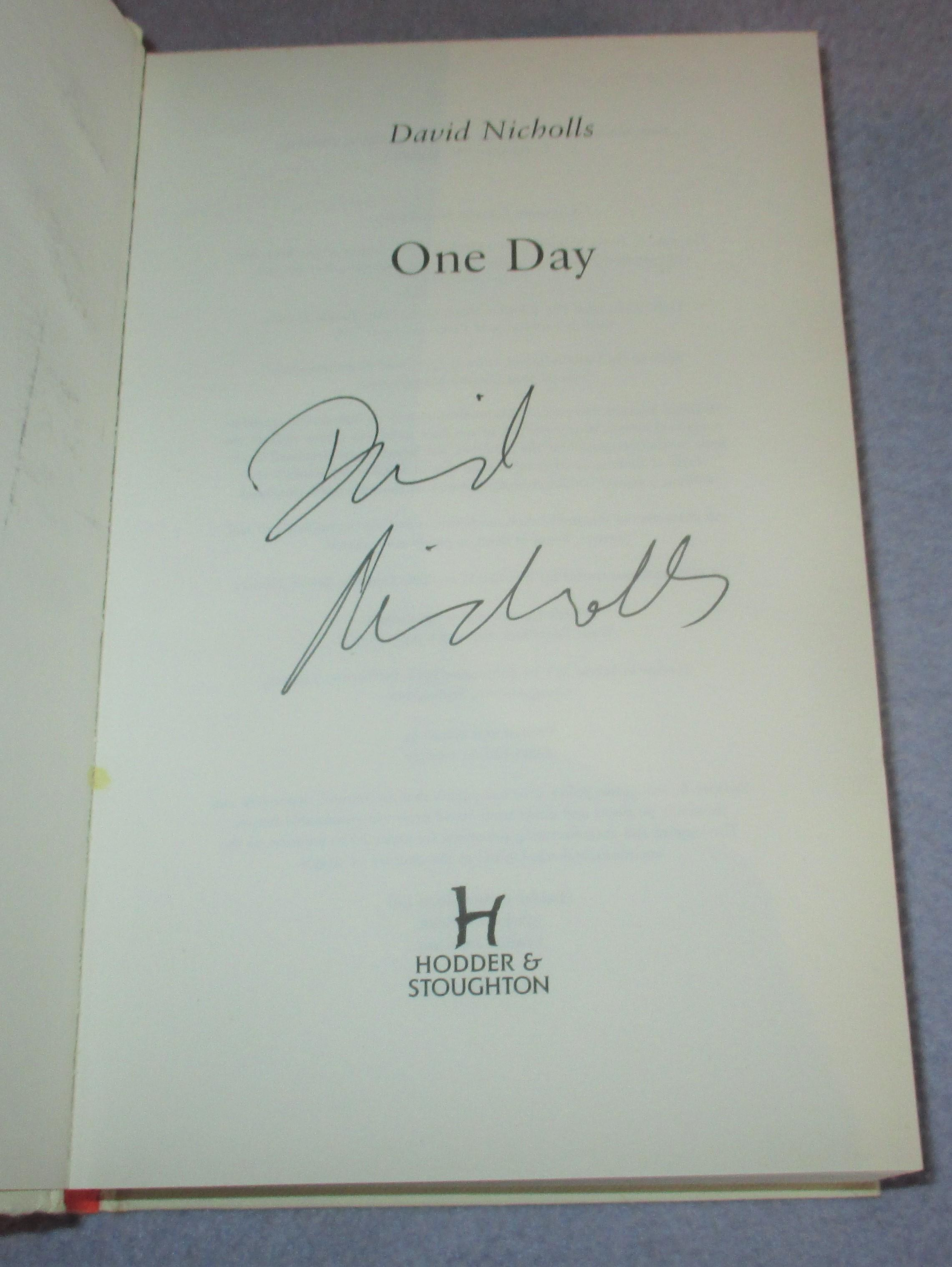 One Day (Signed 1st Edition) by David Nicholls: Very Good Hard Cover ...