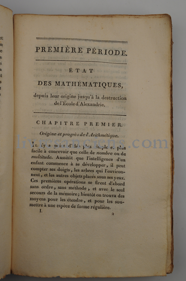 Essai sur l'histoire génerale des Mathematiques. von BOSSUT, Charles ...