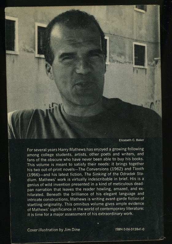 THE SINKING OF THE DORADEK STADIUM AND OTHER NOVELS by Mathews, Harry ...