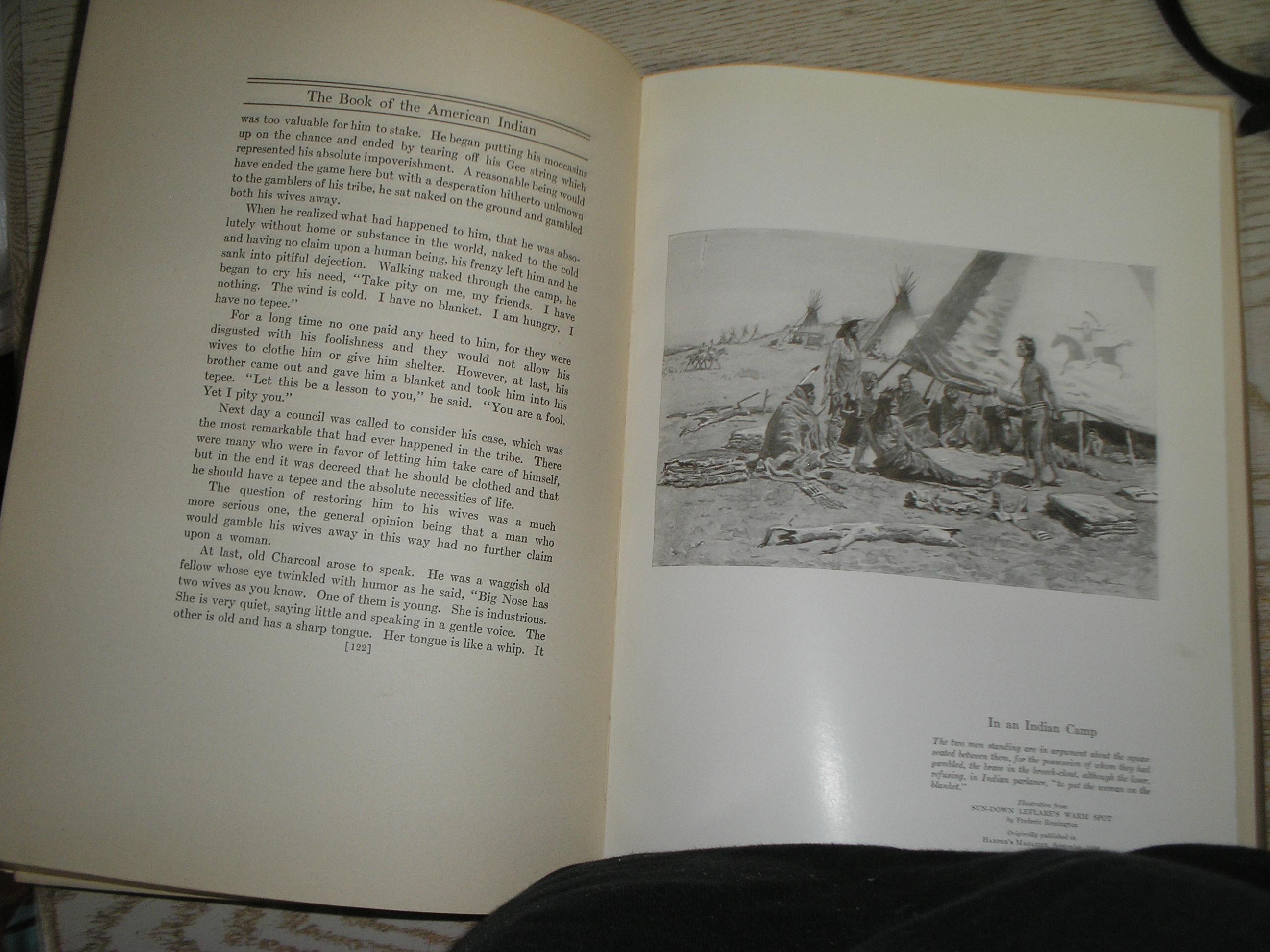 The Book of The American Indian by Garland, Hamlin, illustrations by ...