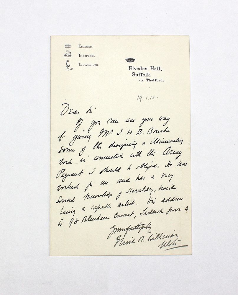 An Original Handwritten Letter Signed by Ulster King of Arms Major Sir ...