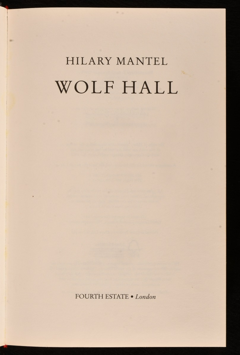 Wolf Hall von Hilary Mantel: Fine Cloth (2009) First edition. | Rooke ...