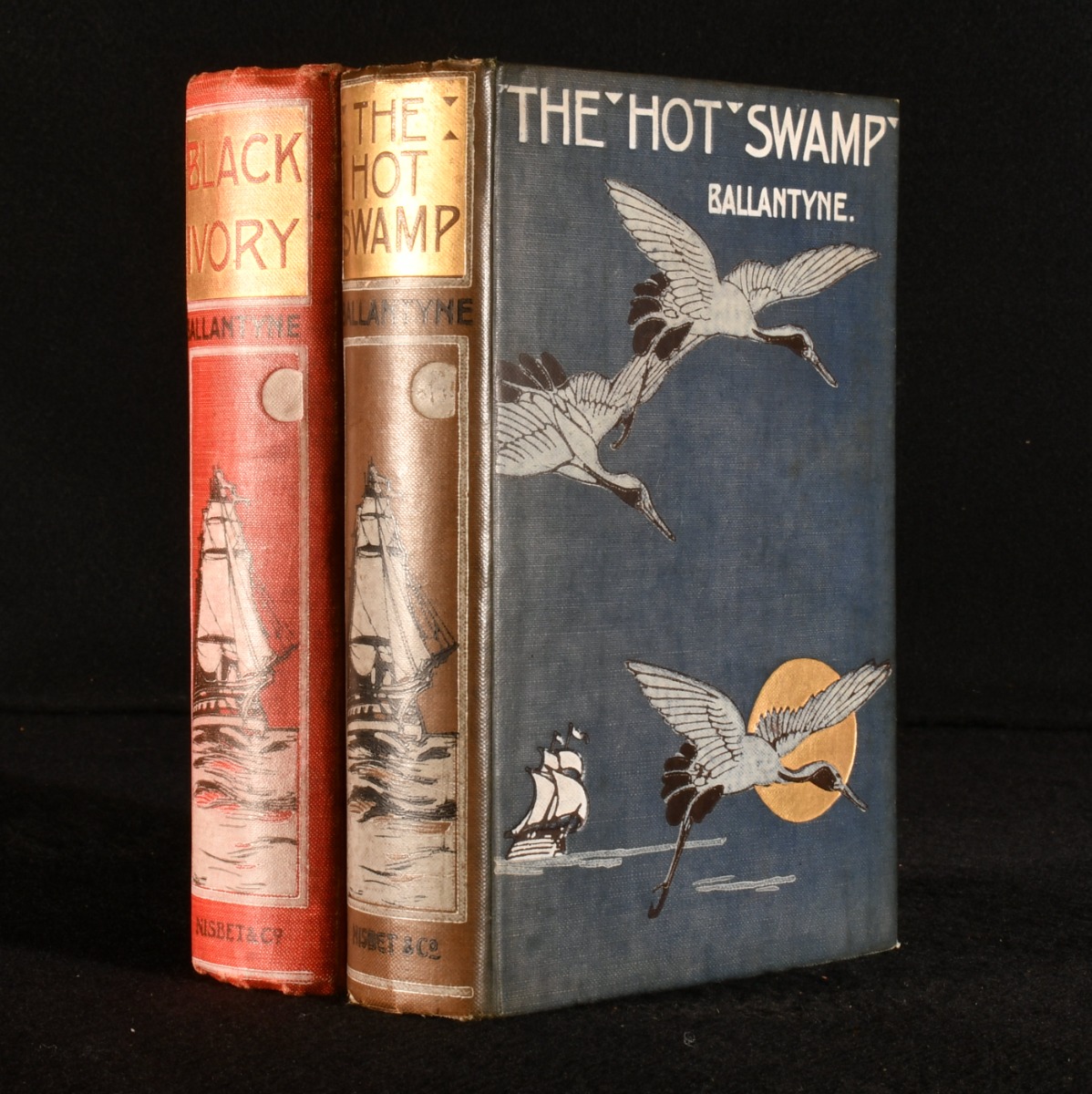 1873-1892 2 Vols Black Ivory and The Hot Swamp by R. M. Ballantyne ...