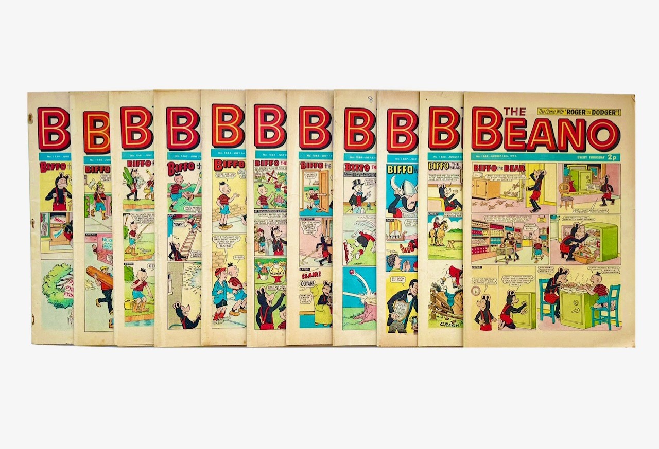 The Beano Comic 1972 Complete Year Issues 1537 - 1589: Very Good+ Soft ...