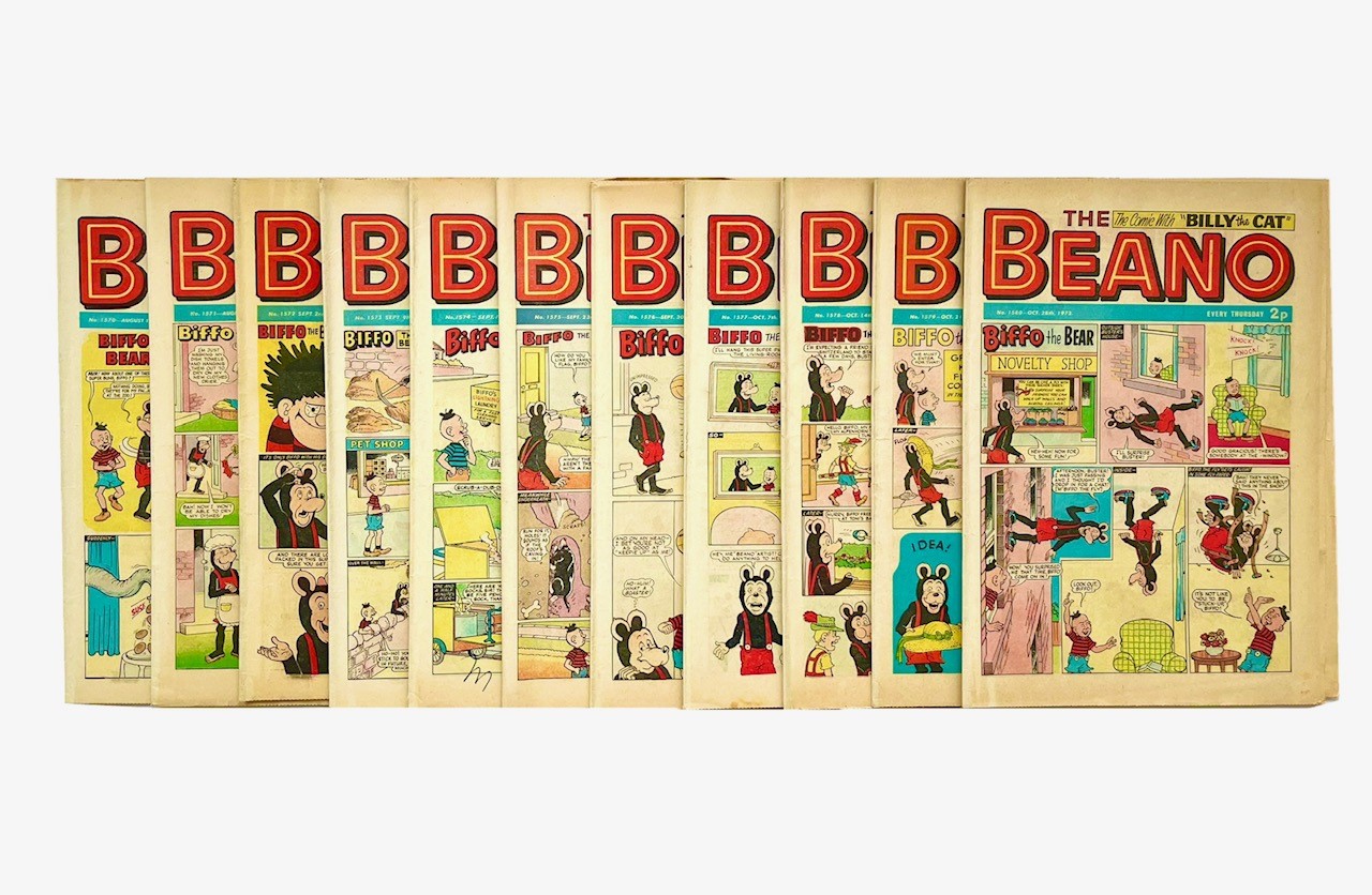 The Beano Comic 1972 Complete Year Issues 1537 - 1589: Very Good+ Soft ...