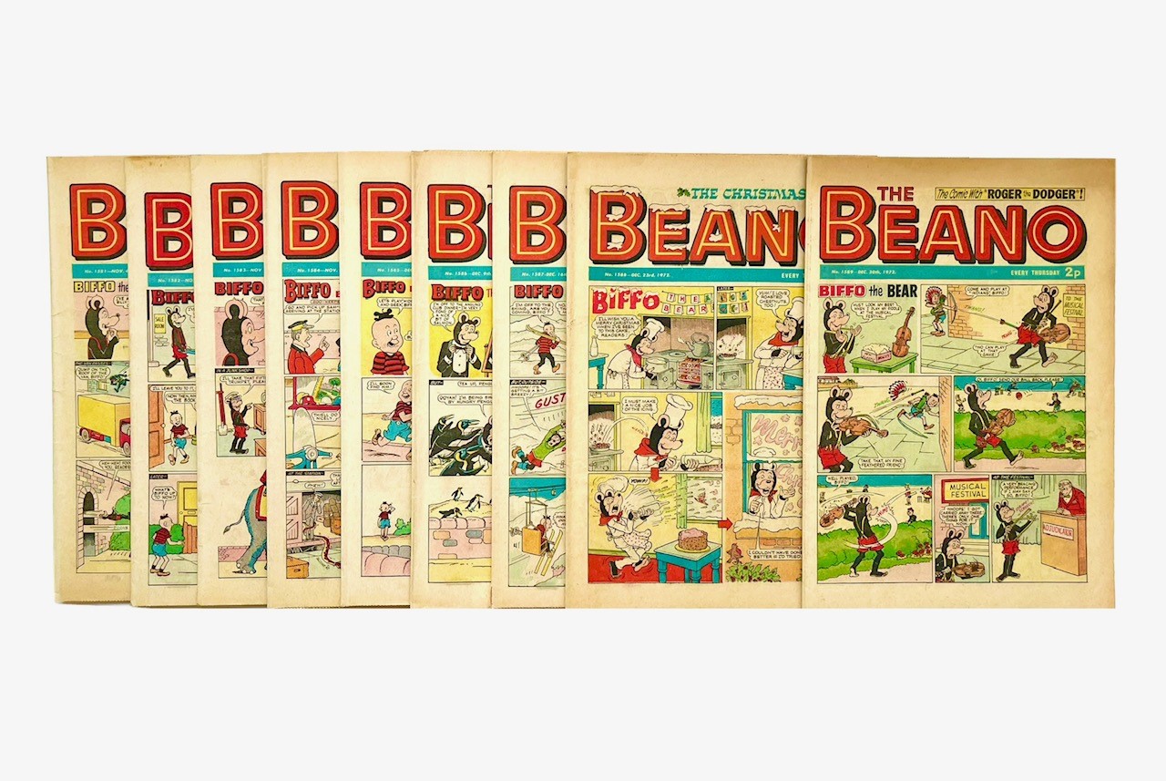 The Beano Comic 1972 Complete Year Issues 1537 - 1589: Very Good+ Soft ...