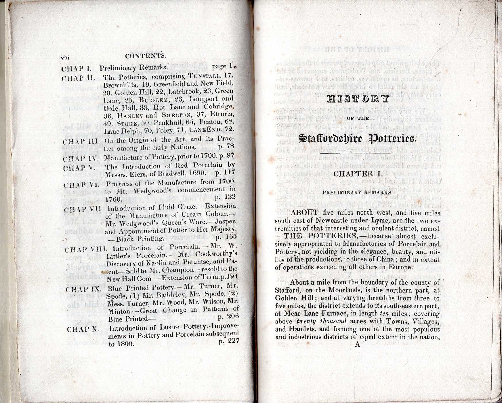 History of the Staffordshire Potteries and the Rsie and Progress of ...