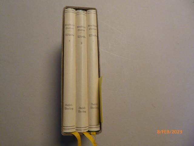 Witiko. 3 Bände im Schuber. Sarkowski 1350 D. Dünndruckausgabe. - Der ...