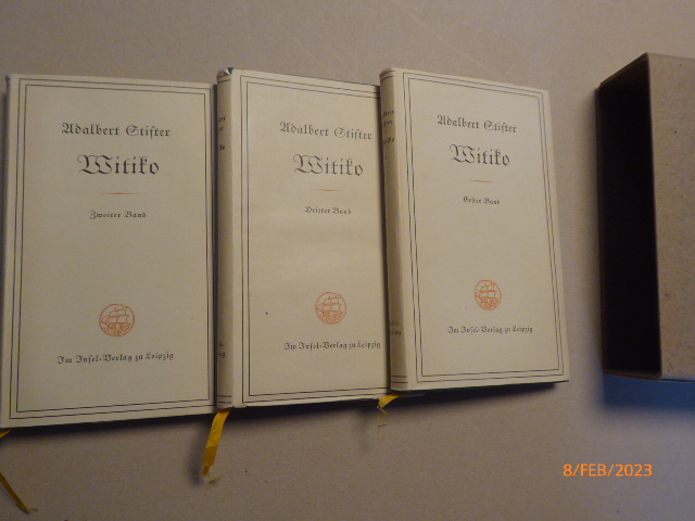 Witiko. 3 Bände im Schuber. Sarkowski 1350 D. Dünndruckausgabe. - Der ...