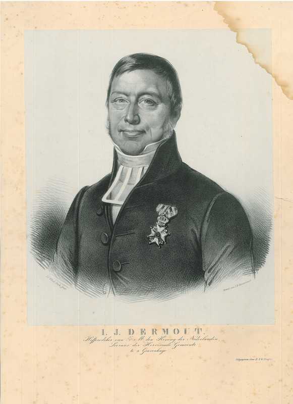 Portrait of Isaac Johannes Dermout by Isaac Cornelis Elink Sterk (1808 ...