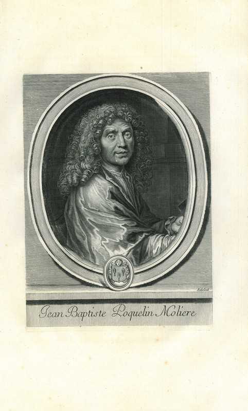 Portrait of Jean-Baptiste Poquelin, Moliere by Gerard Edelinck (1640 ...