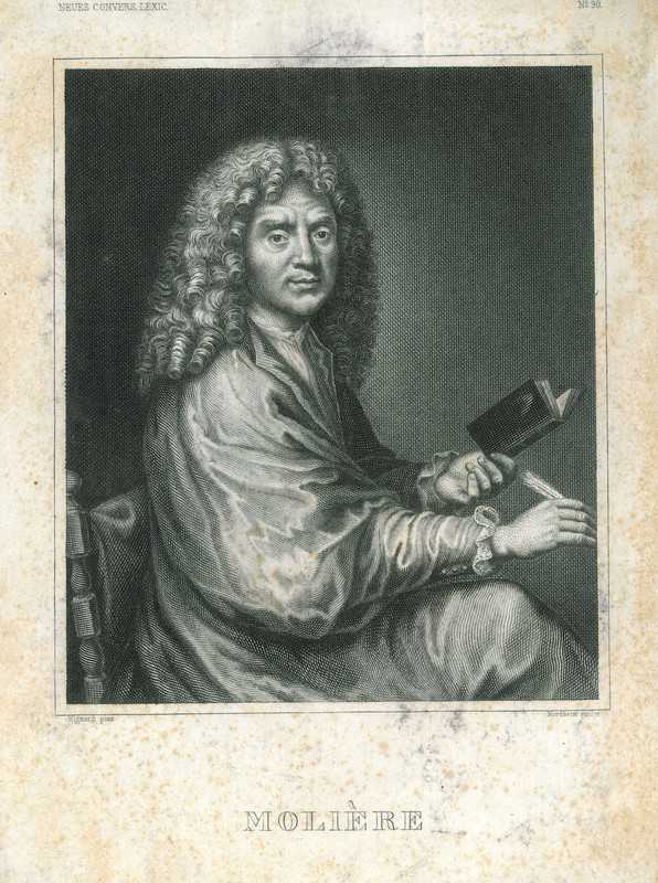 Portrait of Jean-Baptiste Poquelin, Moliere by Johann Georg Nordheim ...