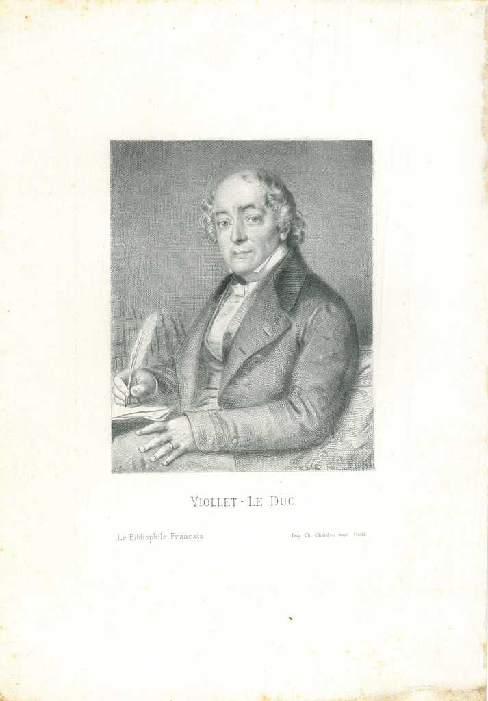 Portrait of Eugene Emmanuel Viollet-le-Duc by Pierre Gustave Staal ...