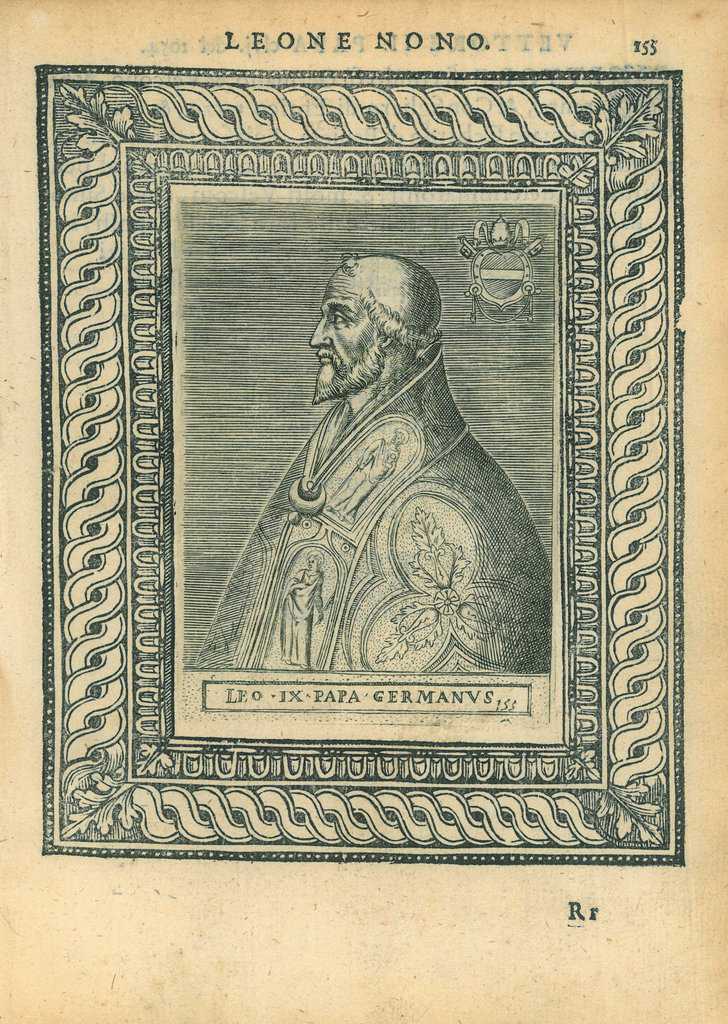 Portrait of Pope Leo IX by Giovanni Battista de'Cavalieri (1526-1597 ...