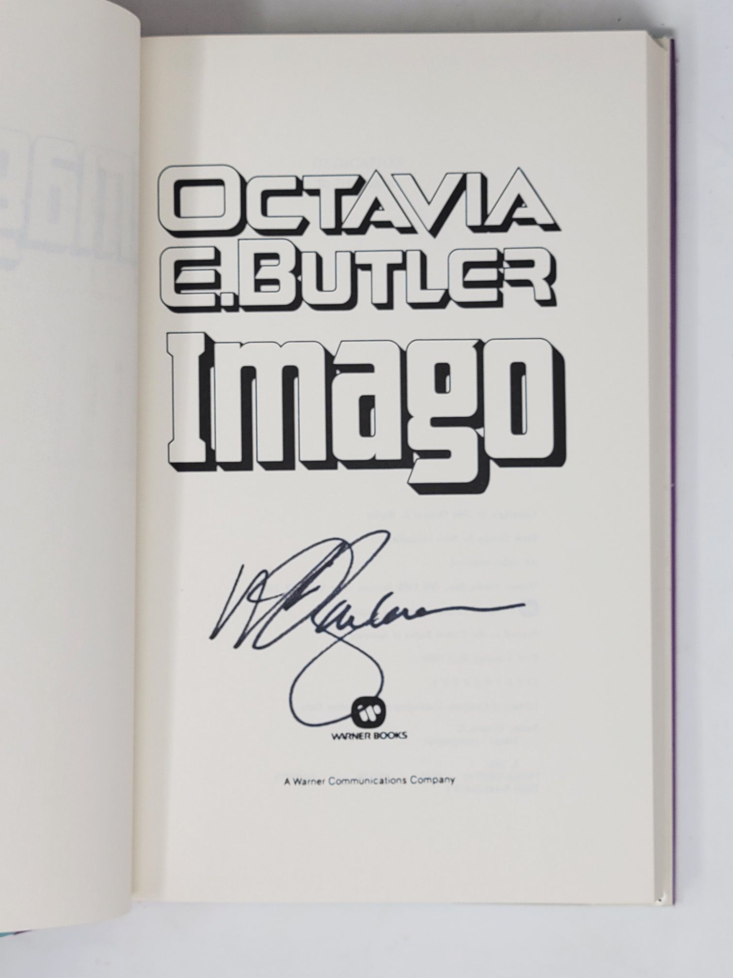 Imago by Butler, Octavia E.: Very Good Hardcover (1989) 1st Edition ...