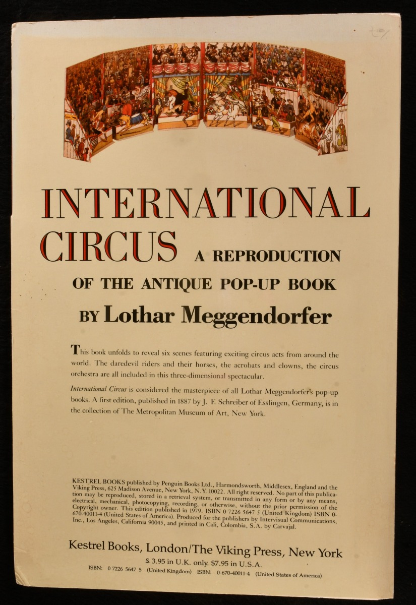 The International Circus von Lothar Meggendorfer: Very Good Indeed ...