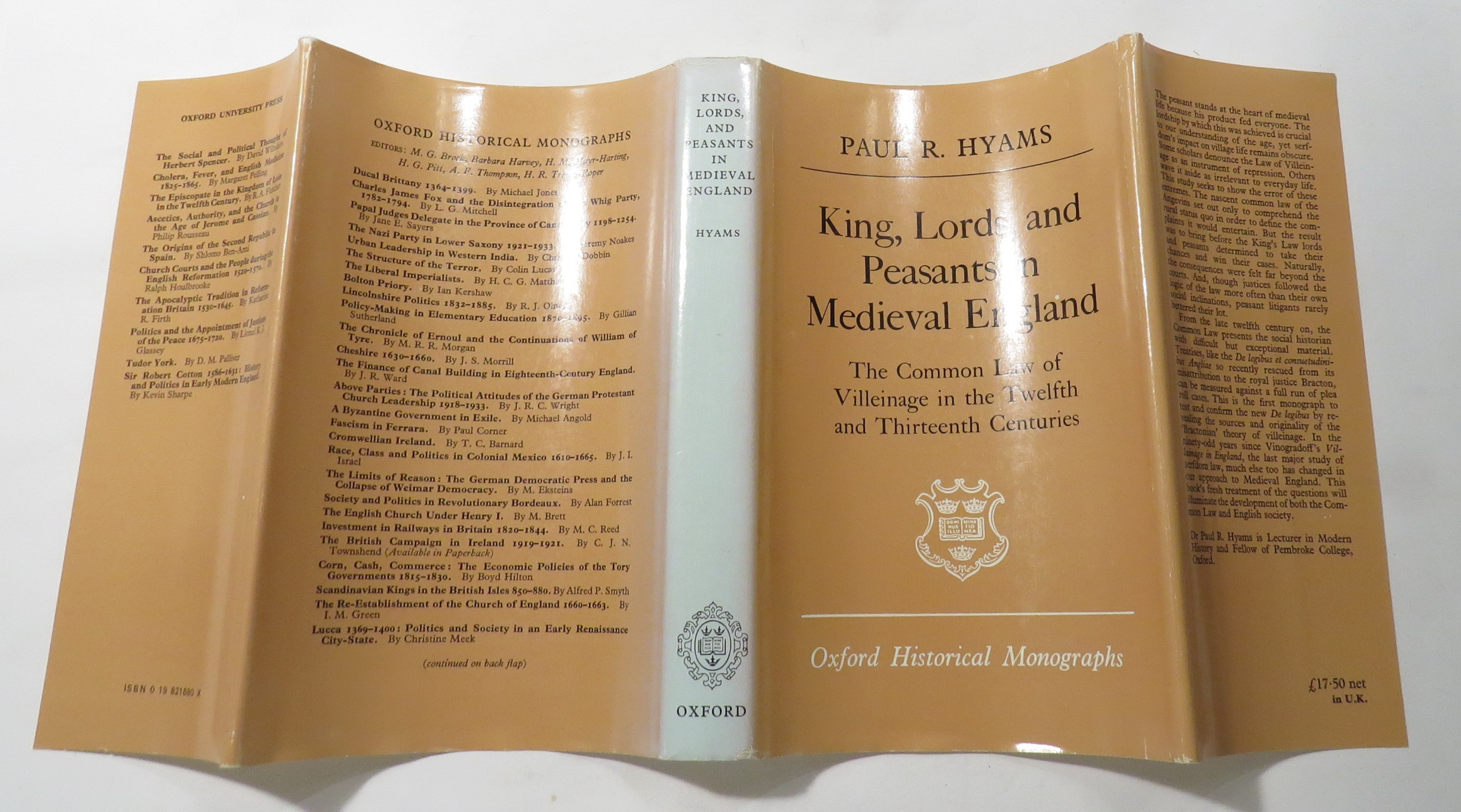 King, Lords and Peasants in Medieval England: The Common Law of ...