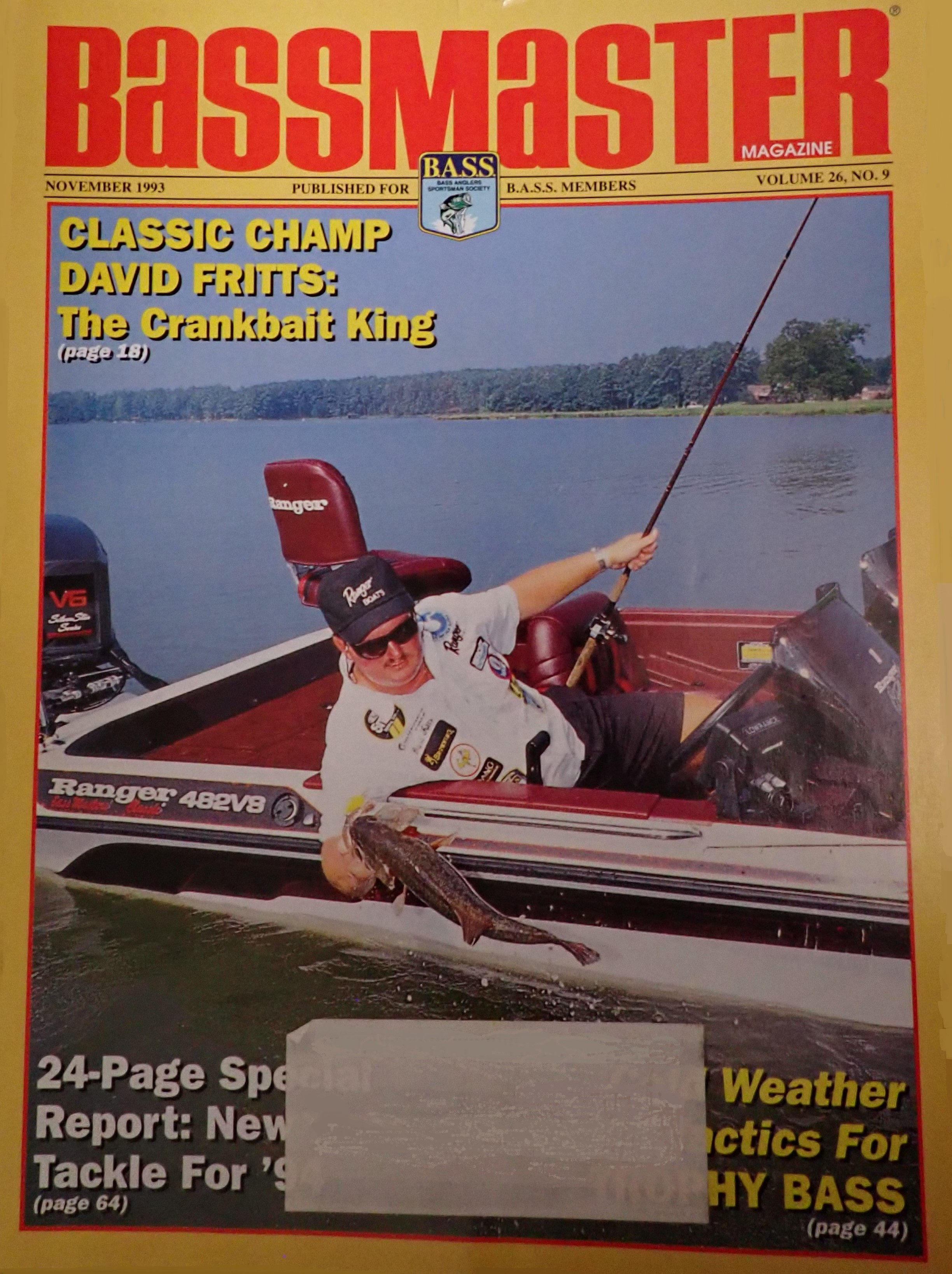 BASSMASTER Magazine Vol. 26, No. 9 November 1993 by Dave Precht (Editor ...