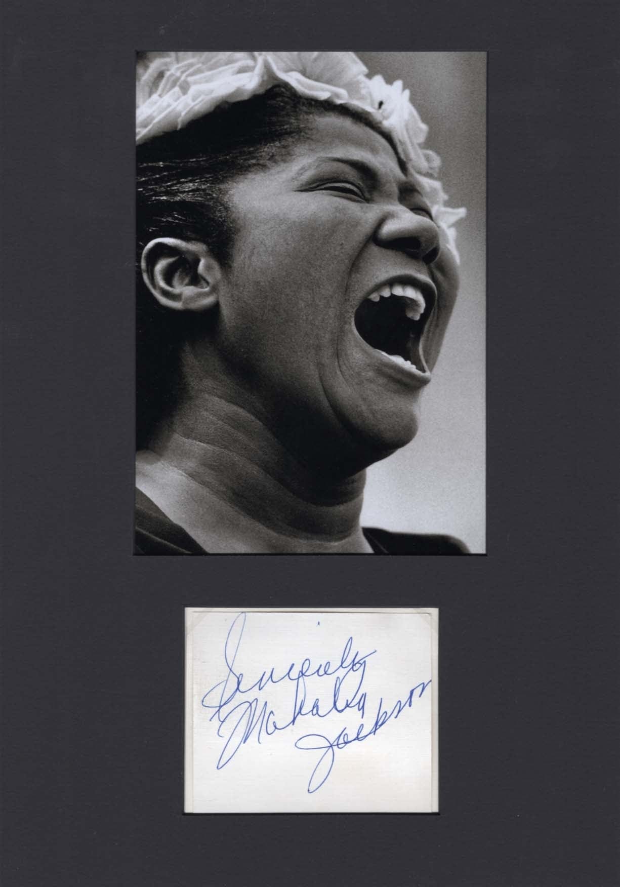 Mahalia Jackson Autograph | signed cards / album pages von Mahalia ...