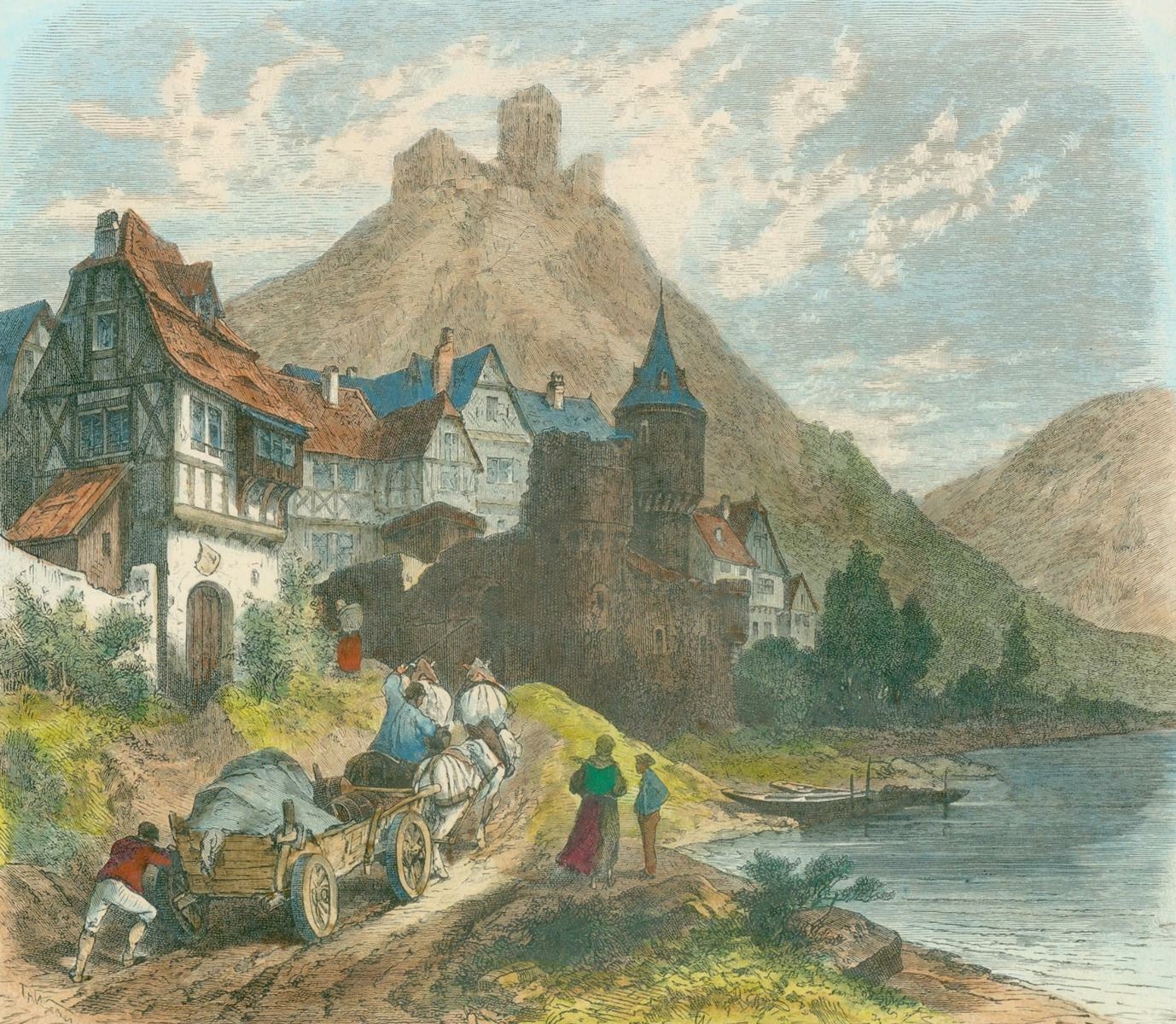 Beilstein (Mosel), Gesamtansicht , Beilstein (Mosel). - Gesamtansicht ...